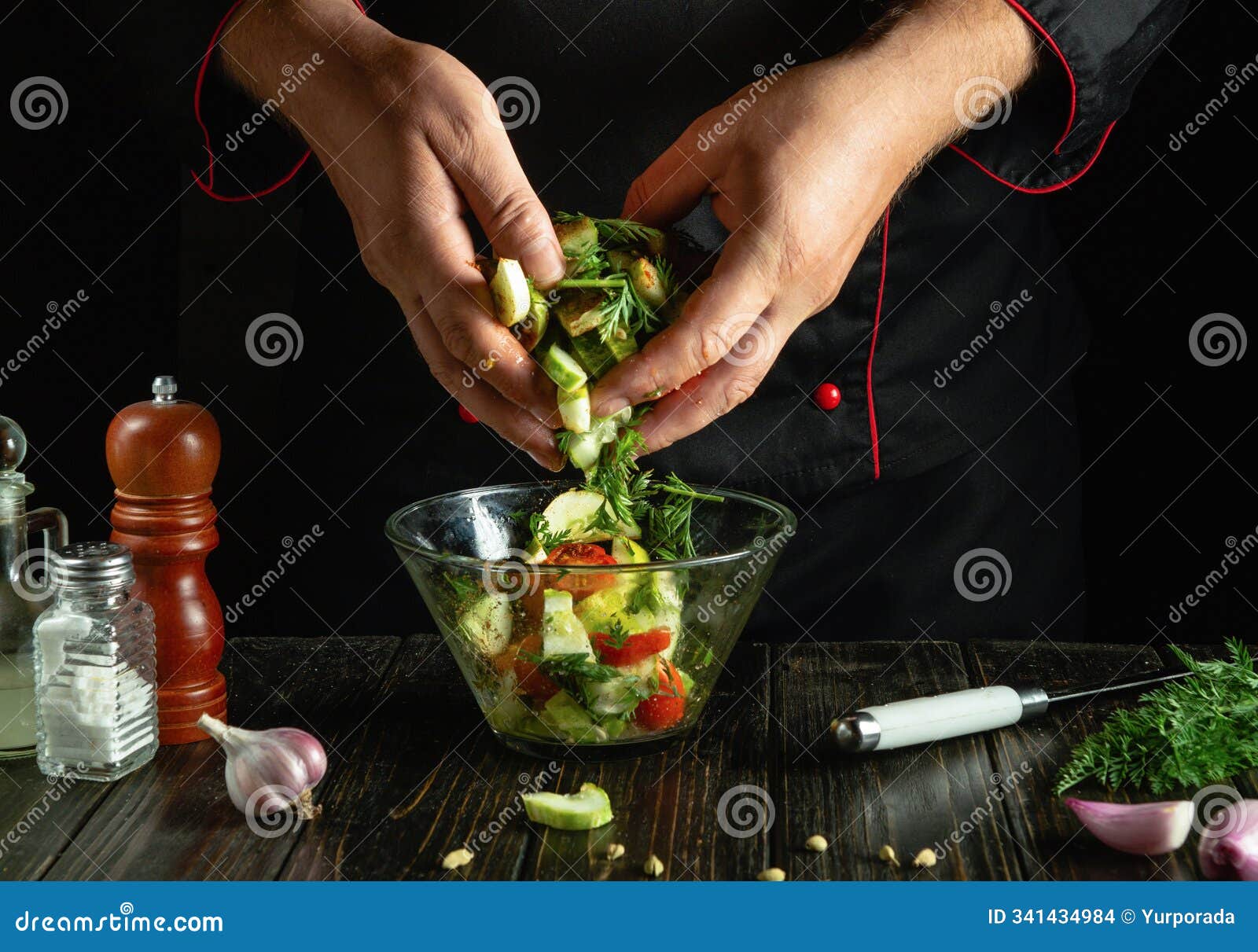 Stir Fry Vegetables Cooking In Wok, Flying Ingredients. Chinese Recipes ...
