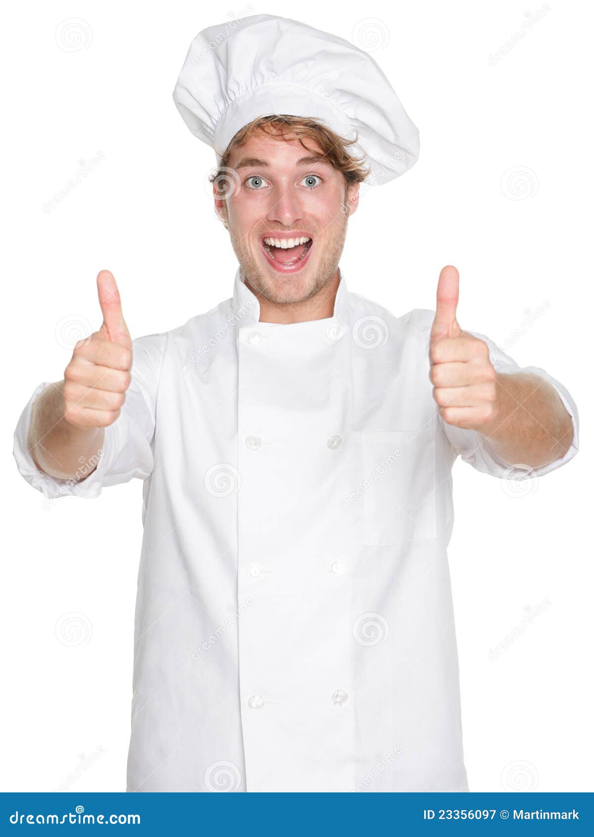 Chef happy thumbs up stock image. Image of funny, cook - 23356097