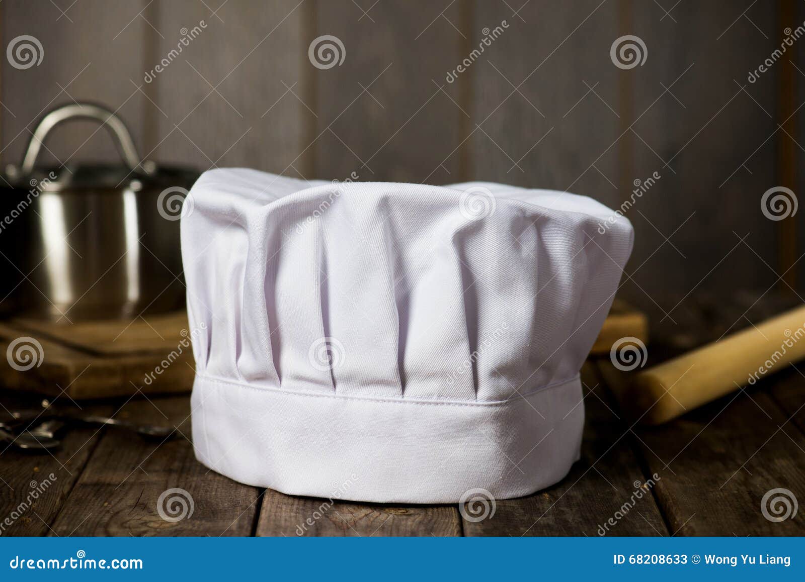 Chef hat with backgrounds stock image. Image of rustic - 68208633