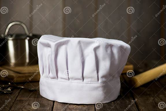 Chef hat with backgrounds stock image. Image of rustic - 68208633