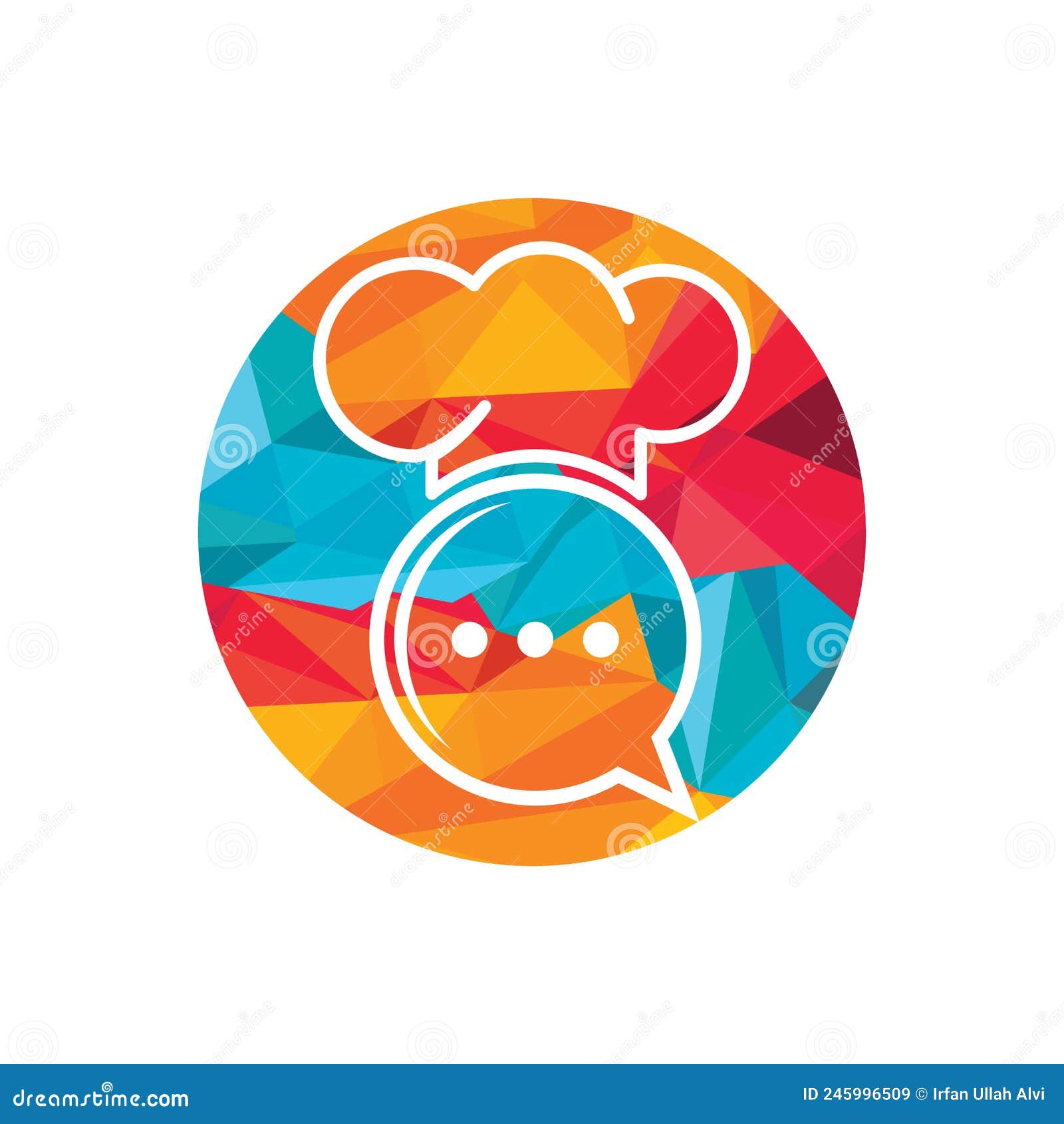 Chef Talk Vector Logo Design. Illustration of Hat Cooker and Chat ...