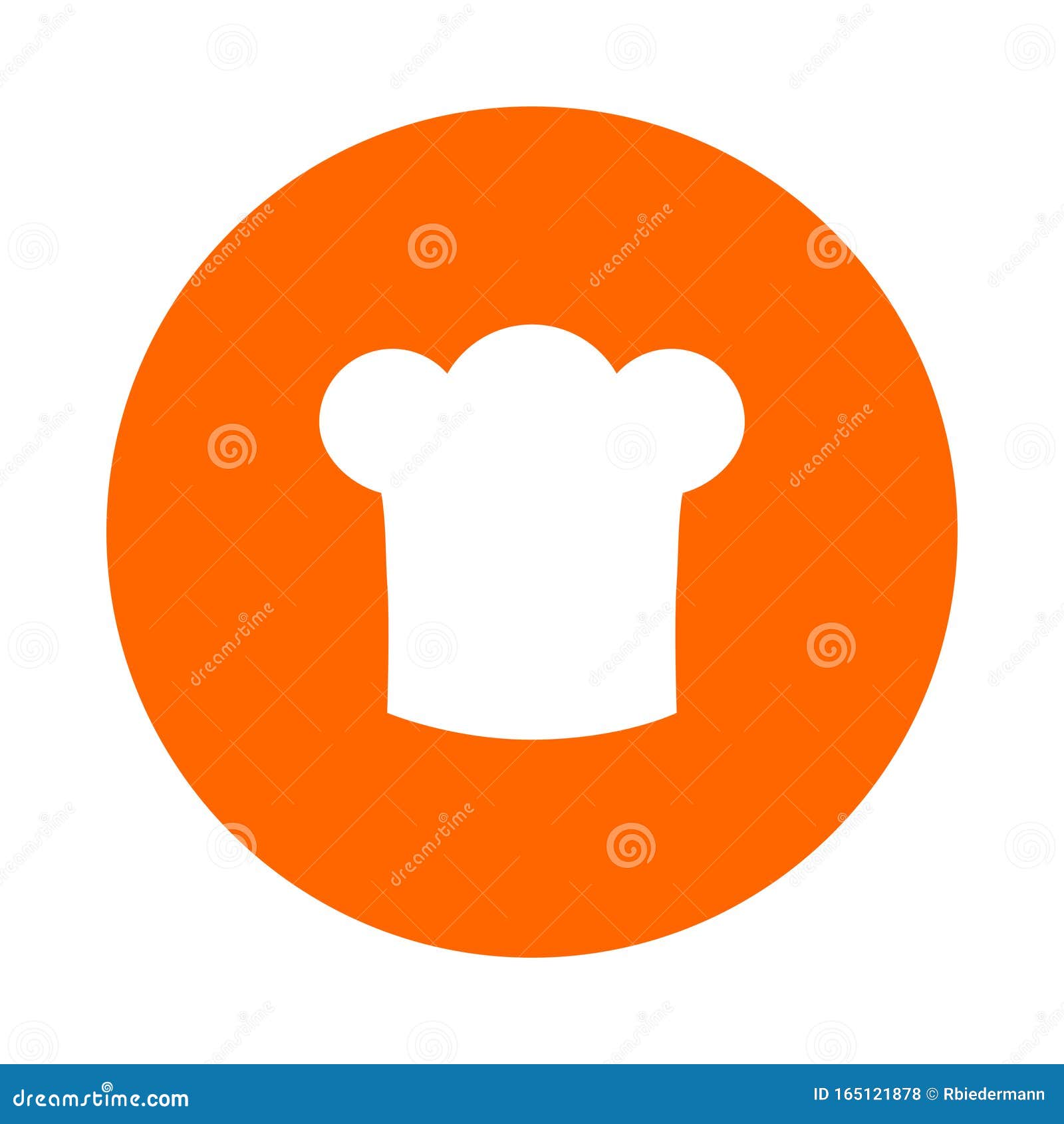 Chef hat and circle stock vector. Illustration of food - 165121878