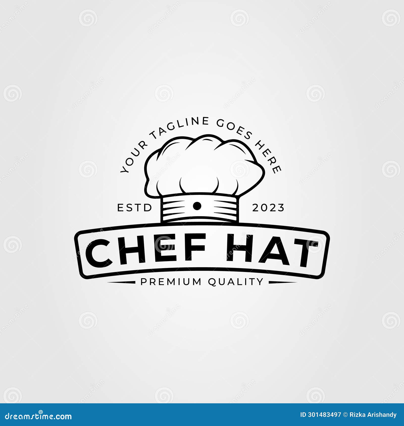 Chef Hat or Cooking Cap Logo Vector Illustration Design. Stock Vector ...
