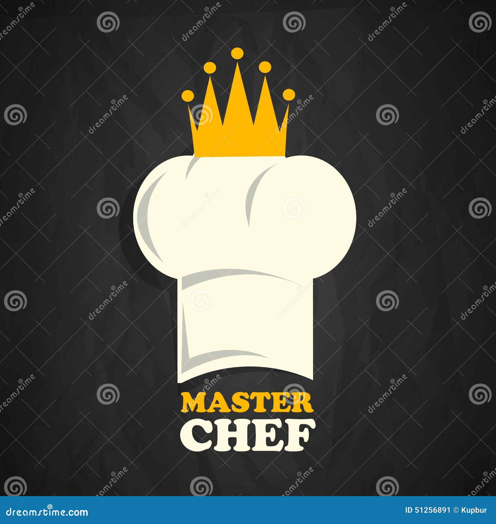 Chef hat with crown stock vector. Illustration of abstract - 51256891