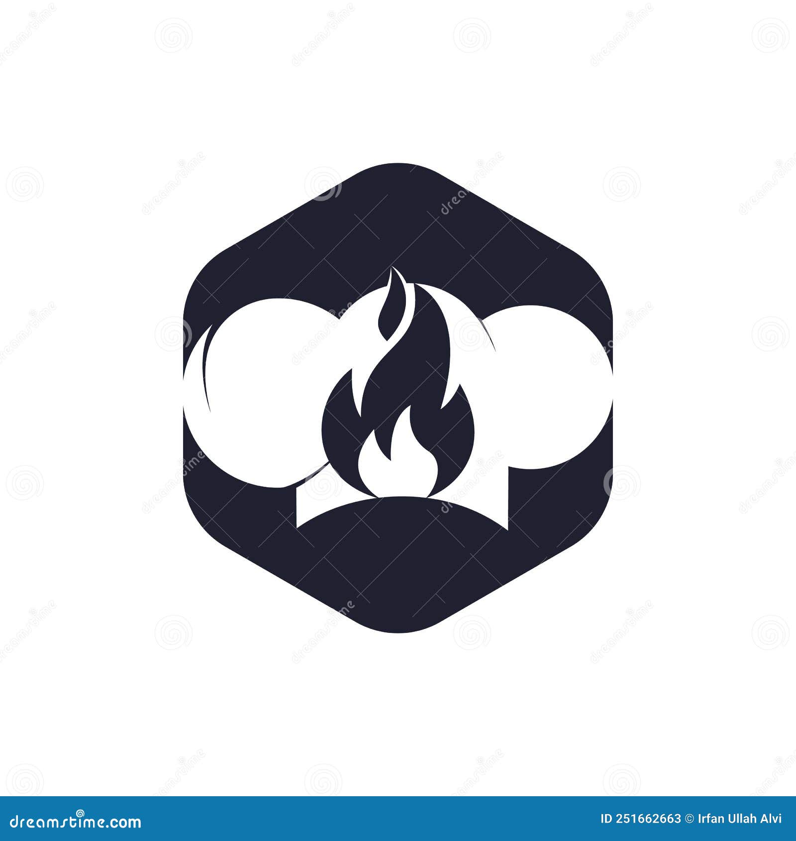 Hot Chef Hat Vector Logo Design Template. Chef Hat and Fire Icon Logo ...
