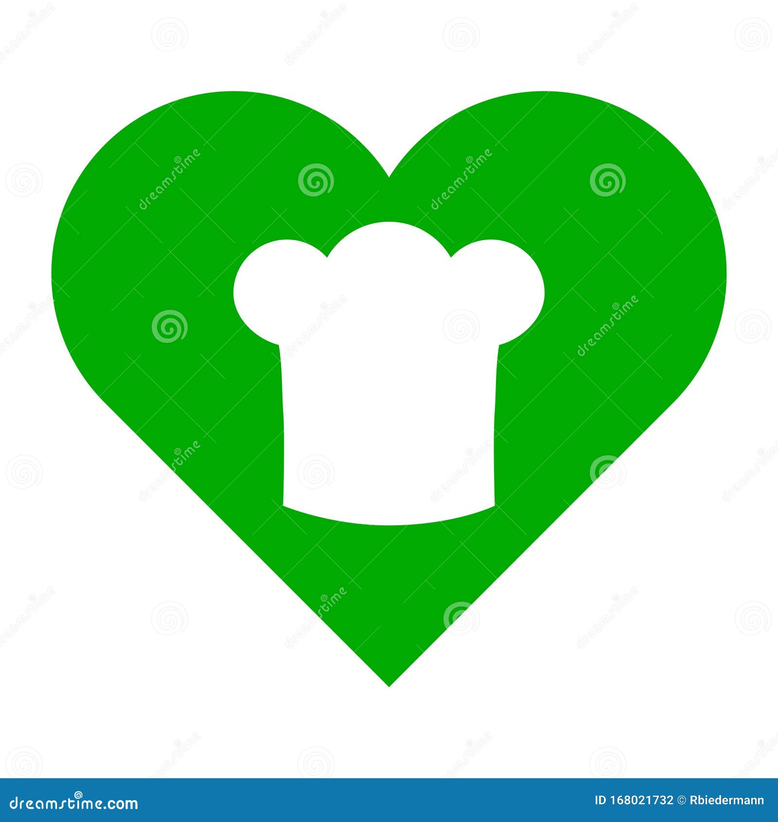 Chef hat and heart stock vector. Illustration of symbol - 168021732