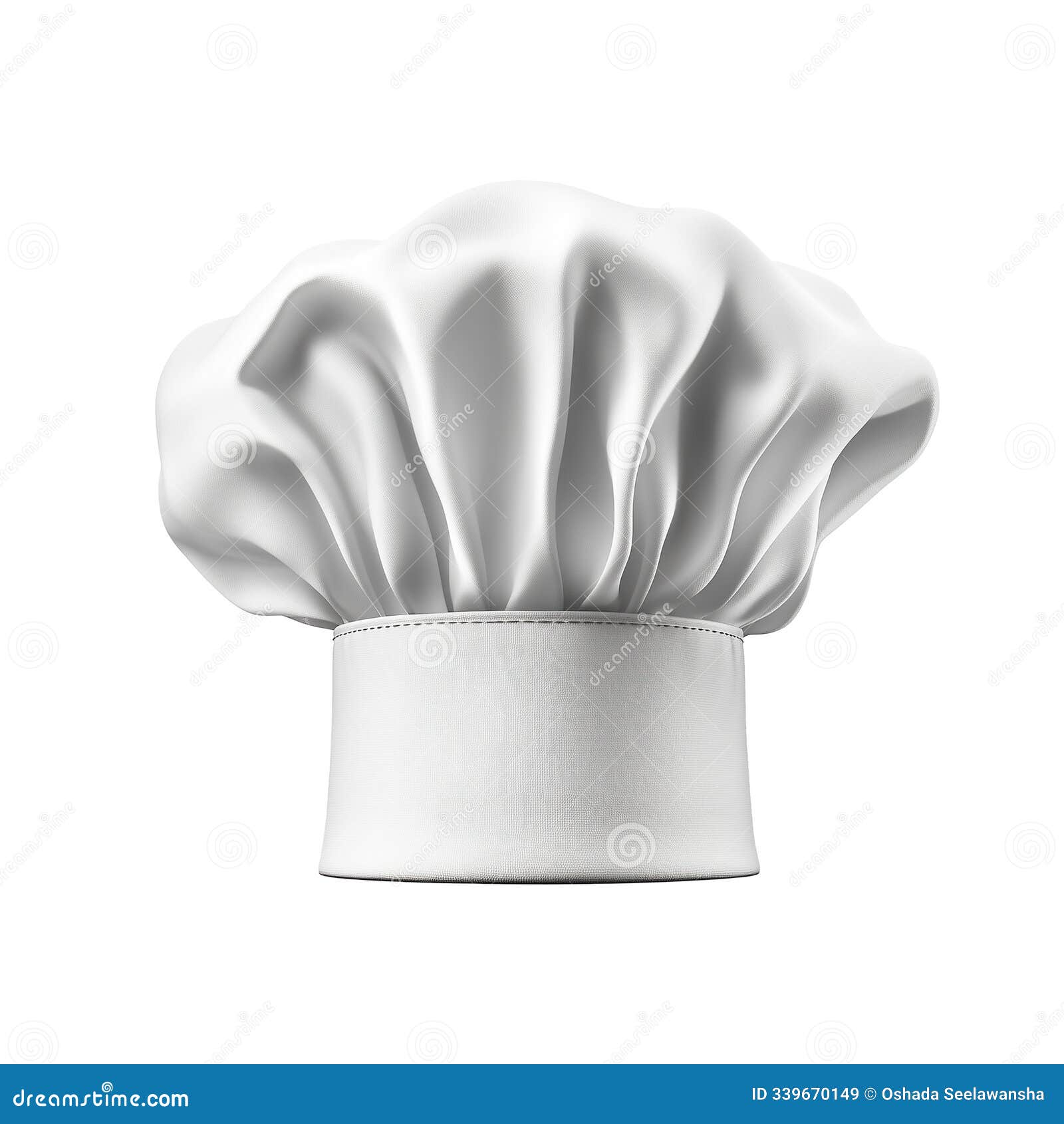 Chef Hat Isolated on White Background, Classic Chef Hat on Transparent ...