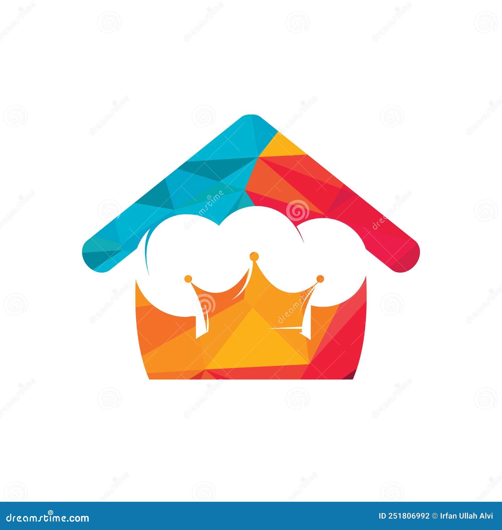 King Chef Vector Logo Design Template. Chef Hat and Crown Icon Logo ...