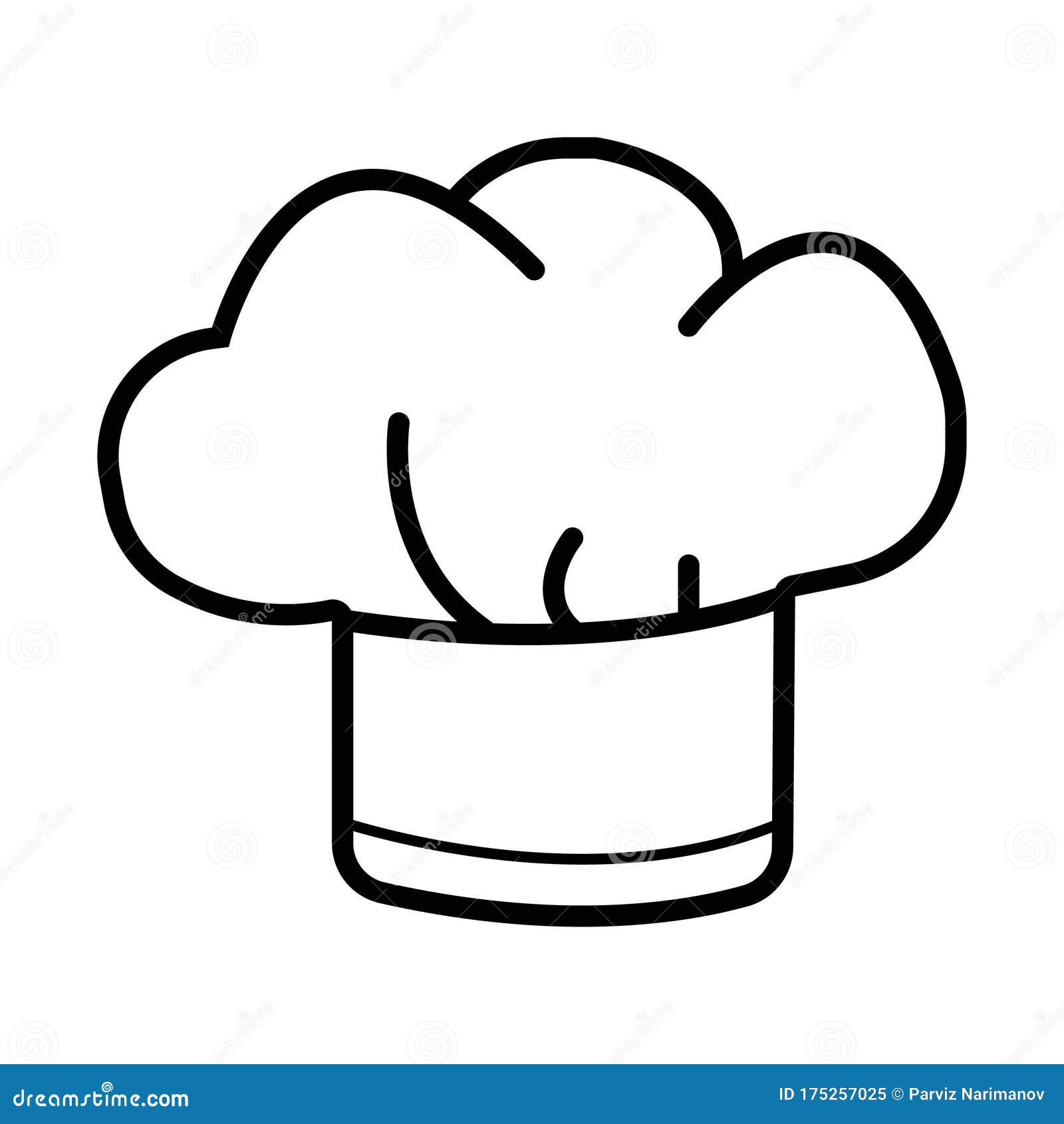 Chef Hat Line Icon, Outline Vector Sign Stock Illustration ... Chef Hat Line Icon, Outline Vector Sign Stock Illustration ...