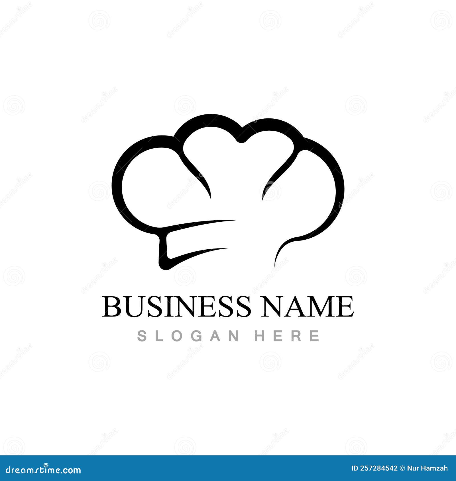 Chef Hat Logo Design with Vector Illustration Template Stock Vector ...