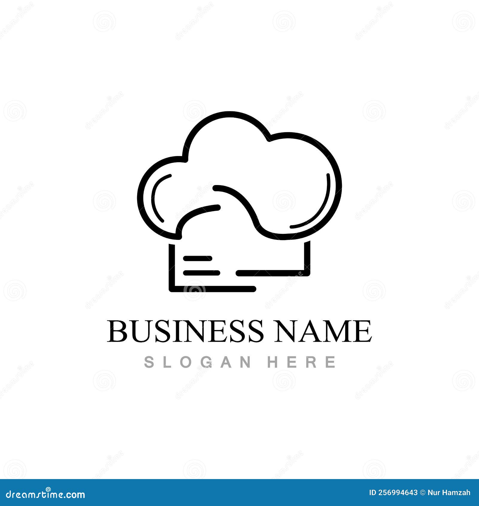Chef Hat Logo Design with Vector Illustration Template Stock Vector ...