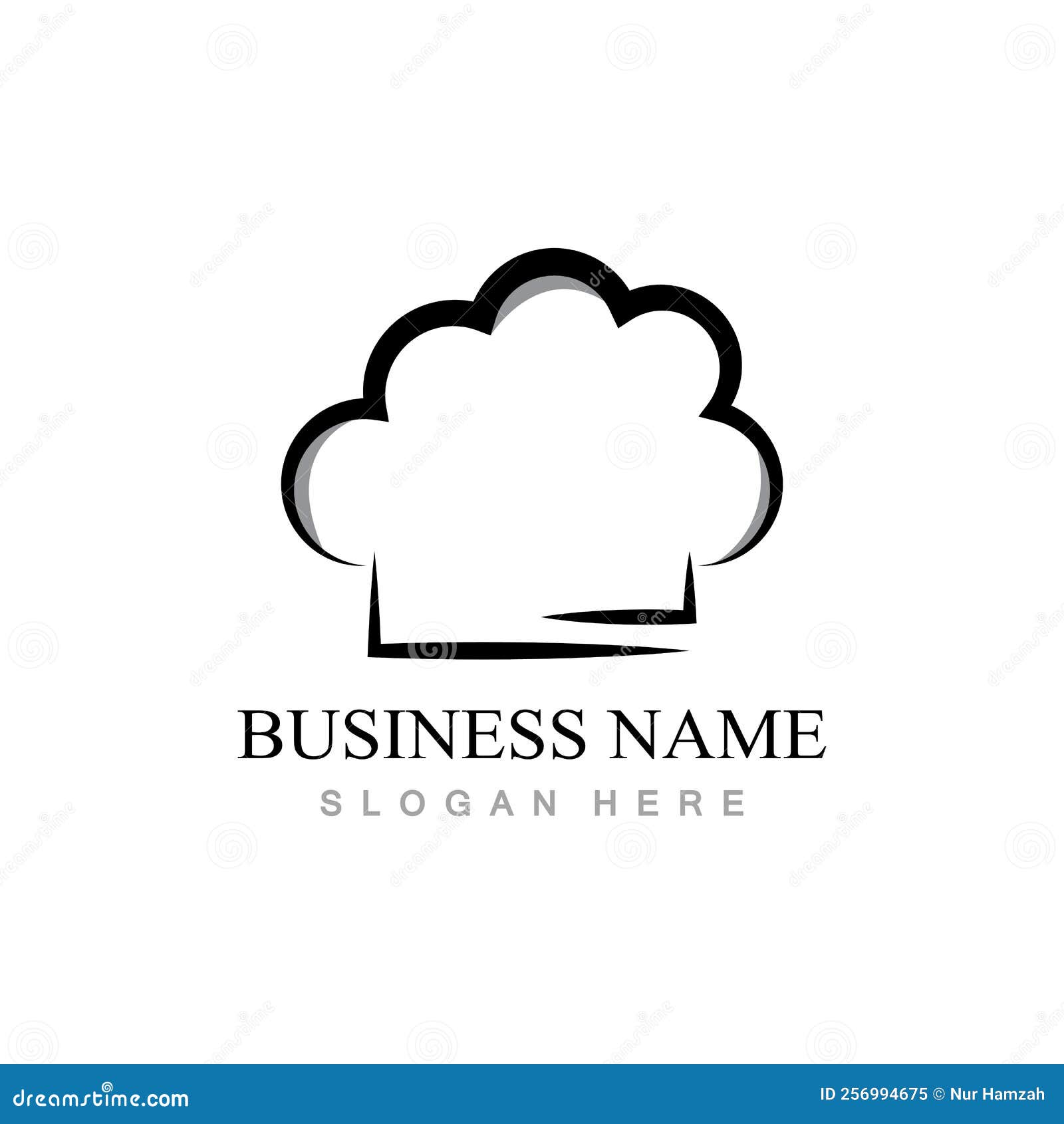Chef Hat Logo Design with Vector Illustration Template Stock Vector ...