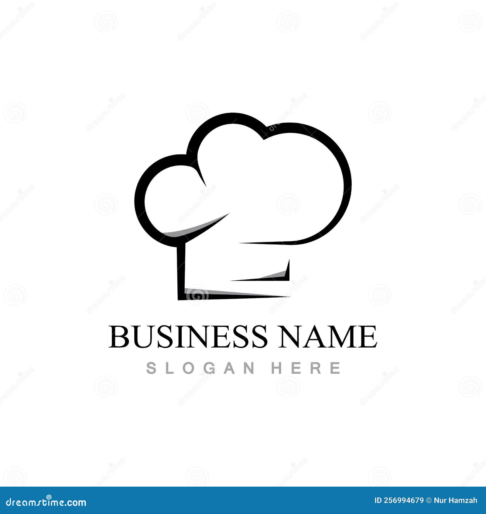 Chef Hat Logo Design with Vector Illustration Template Stock Vector ...