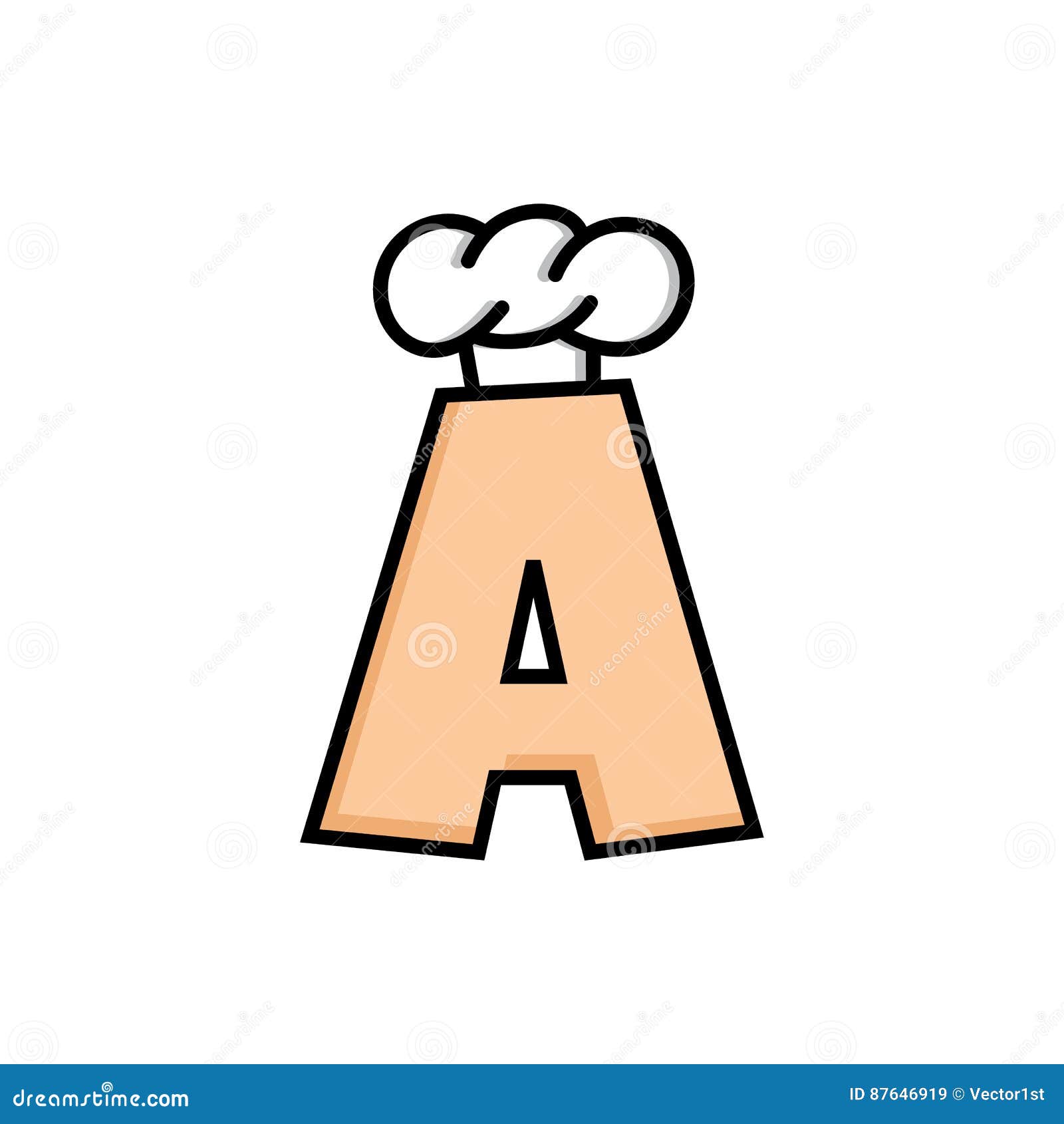 Chef Hat Letter M With Spoon And Fork Vector Concept Design For Food ...