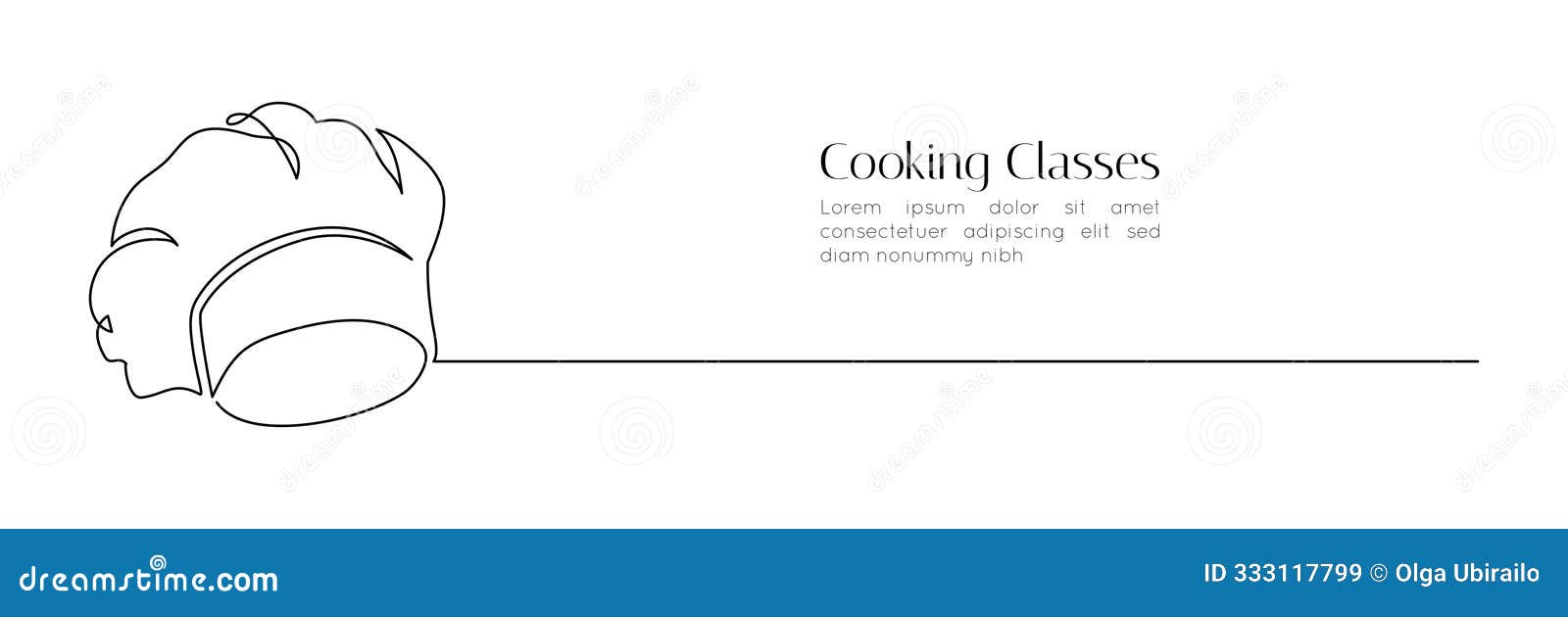 Chef Hat in One Continuous Line Drawing. Symbol of Cooking and ...