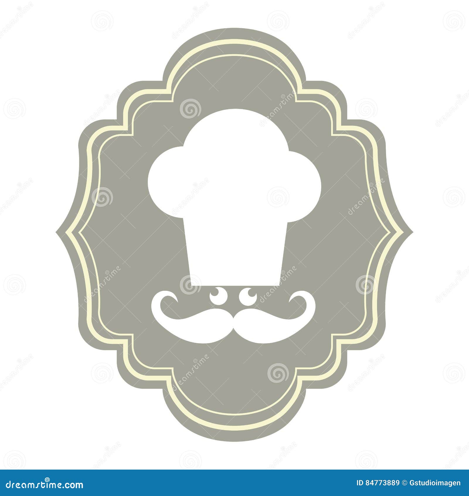 Chef hat restaurant emblem stock illustration. Illustration of sign ...