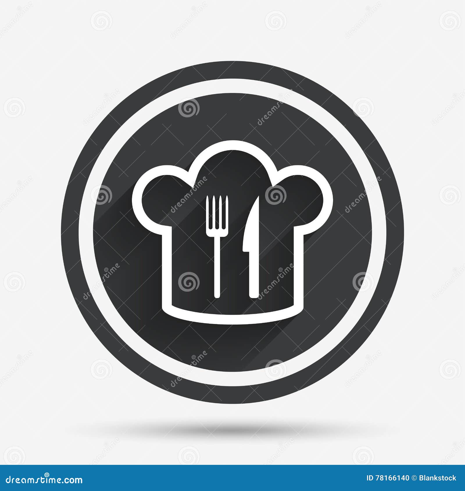 Chef Hat Sign Icon. Cooking Symbol Stock Vector - Illustration of flat ...