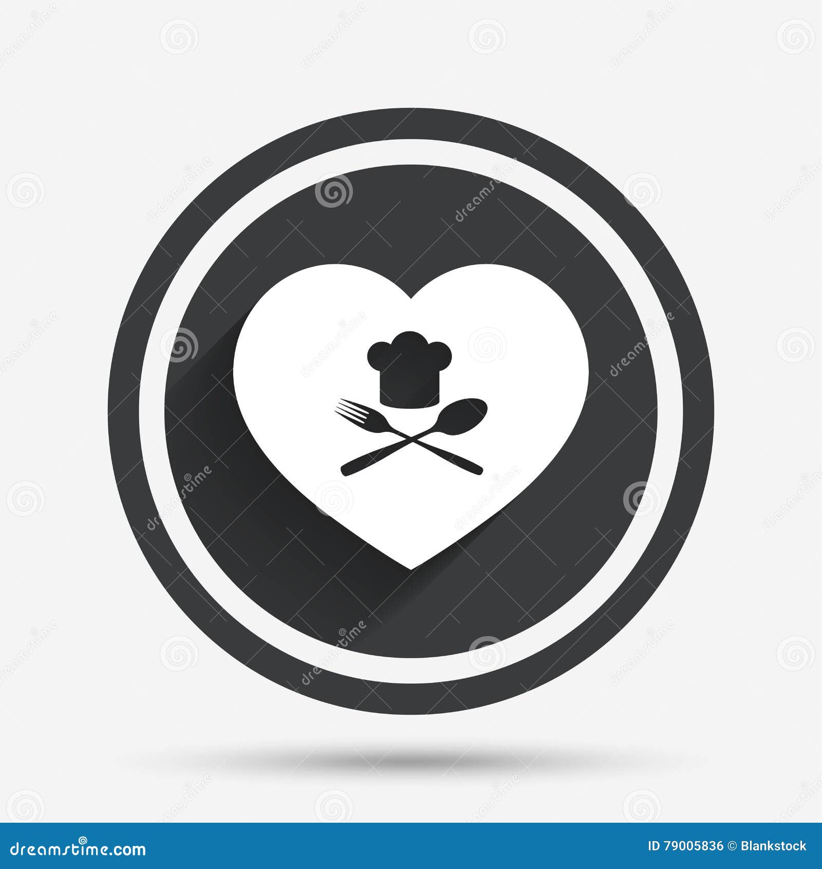 Chef Hat Sign Icon. Love Cooking Symbol Stock Vector - Illustration of ...