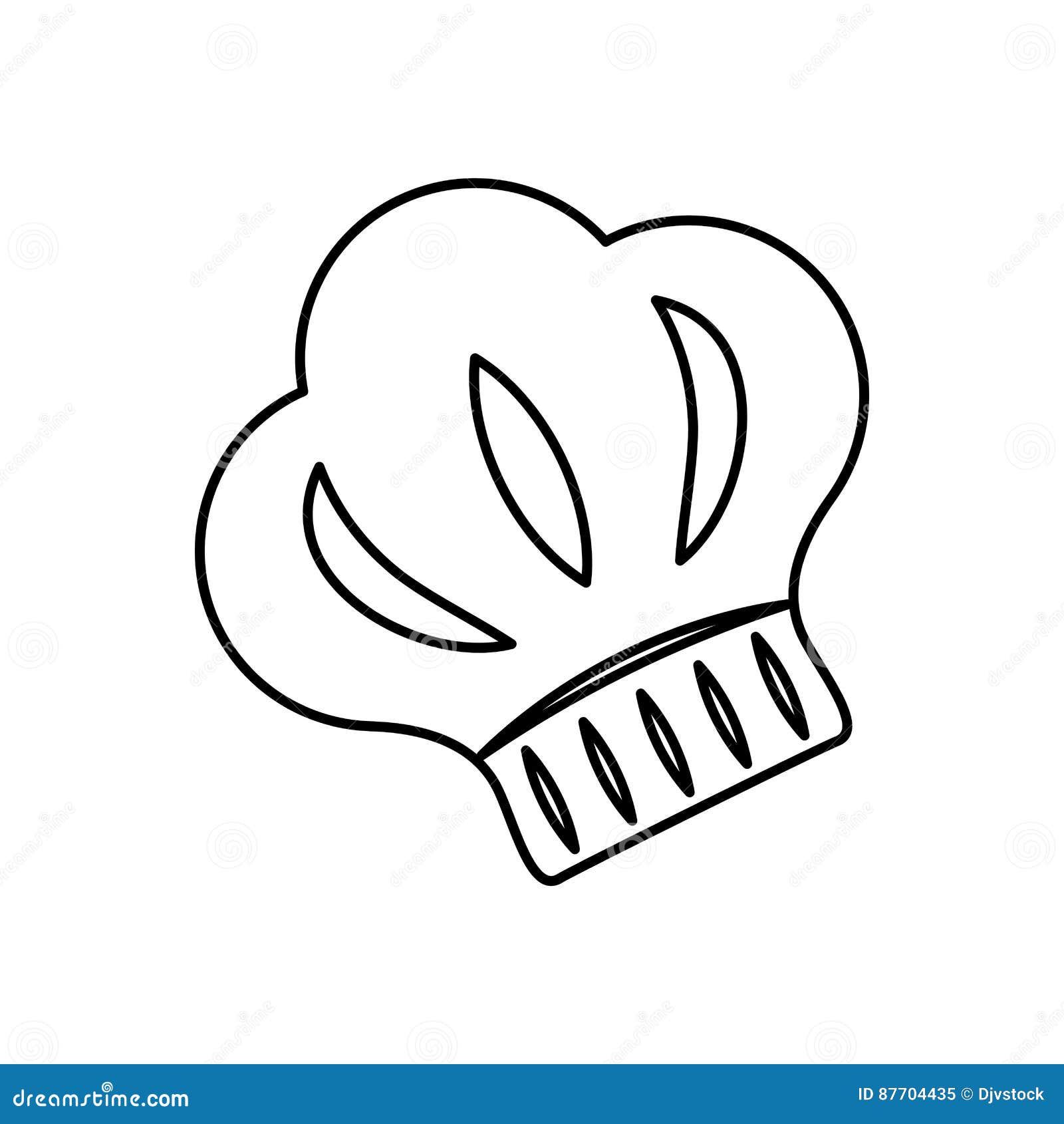 Chef hat silhouette stock illustration. Illustration of icon - 87704435