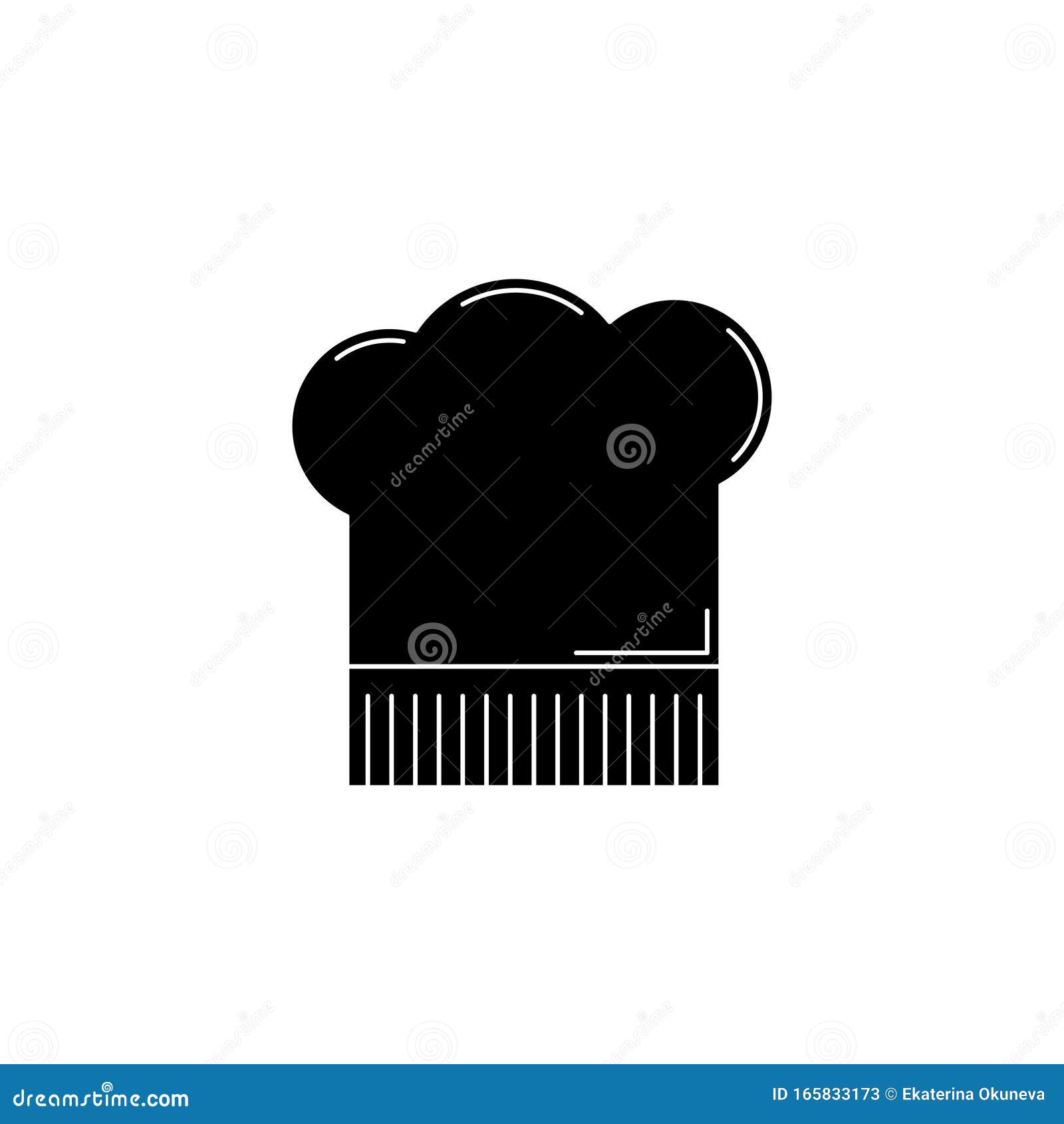 Chef Hat Silhouette. Kitchen Tool Illustration for Design and Web ...