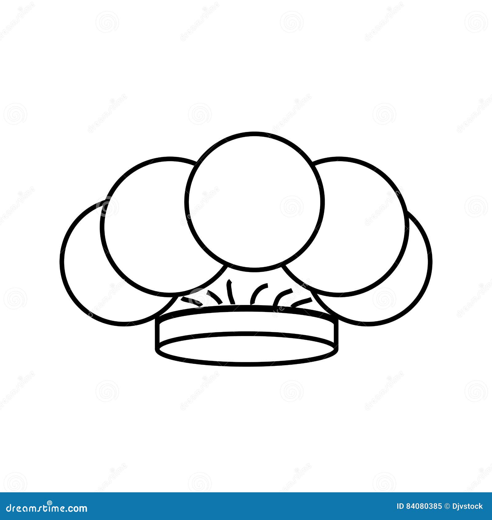 Chef hat symbol stock illustration. Illustration of cuisine - 84080385