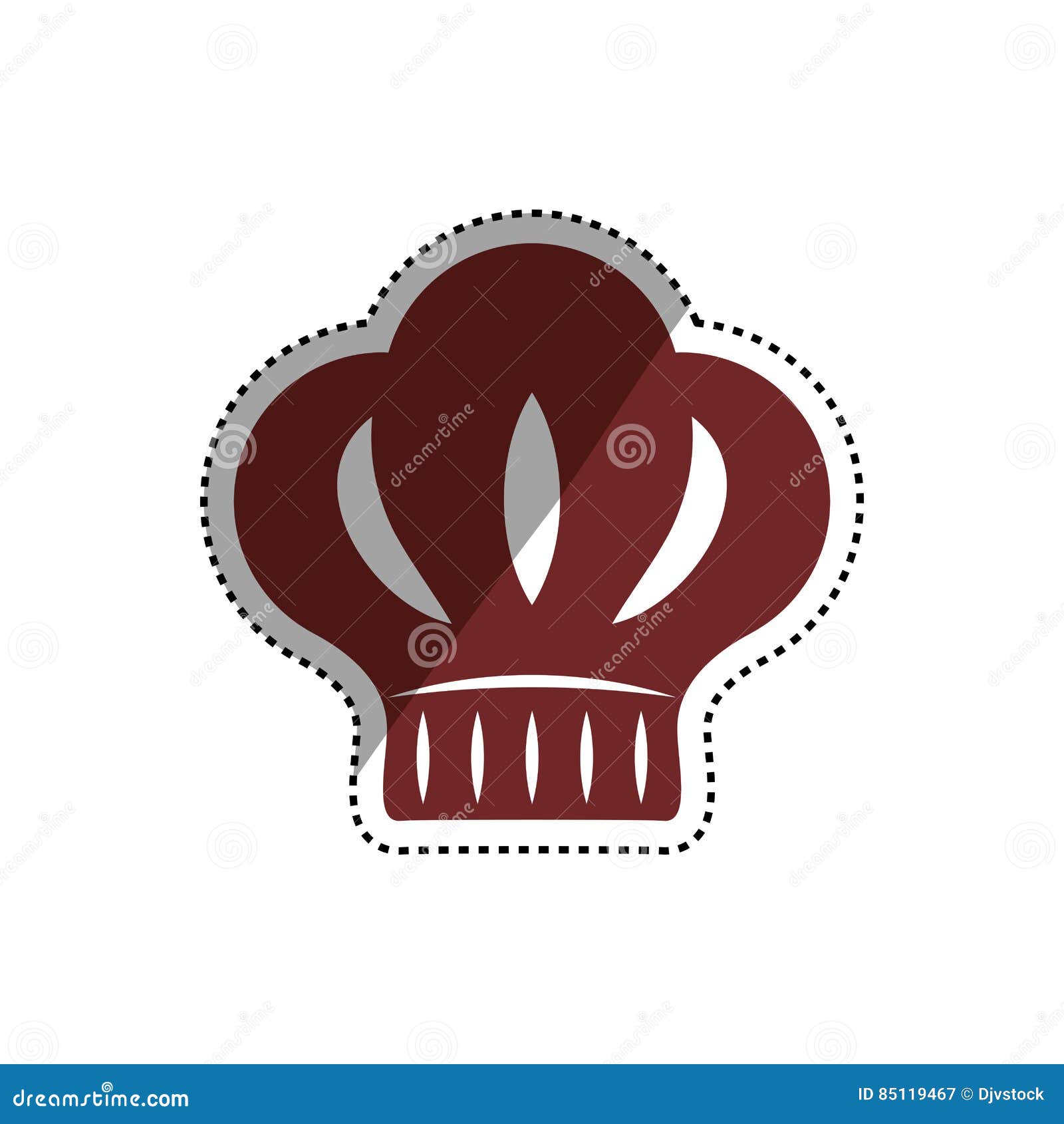 Chef hat symbol stock illustration. Illustration of isolated - 85119467