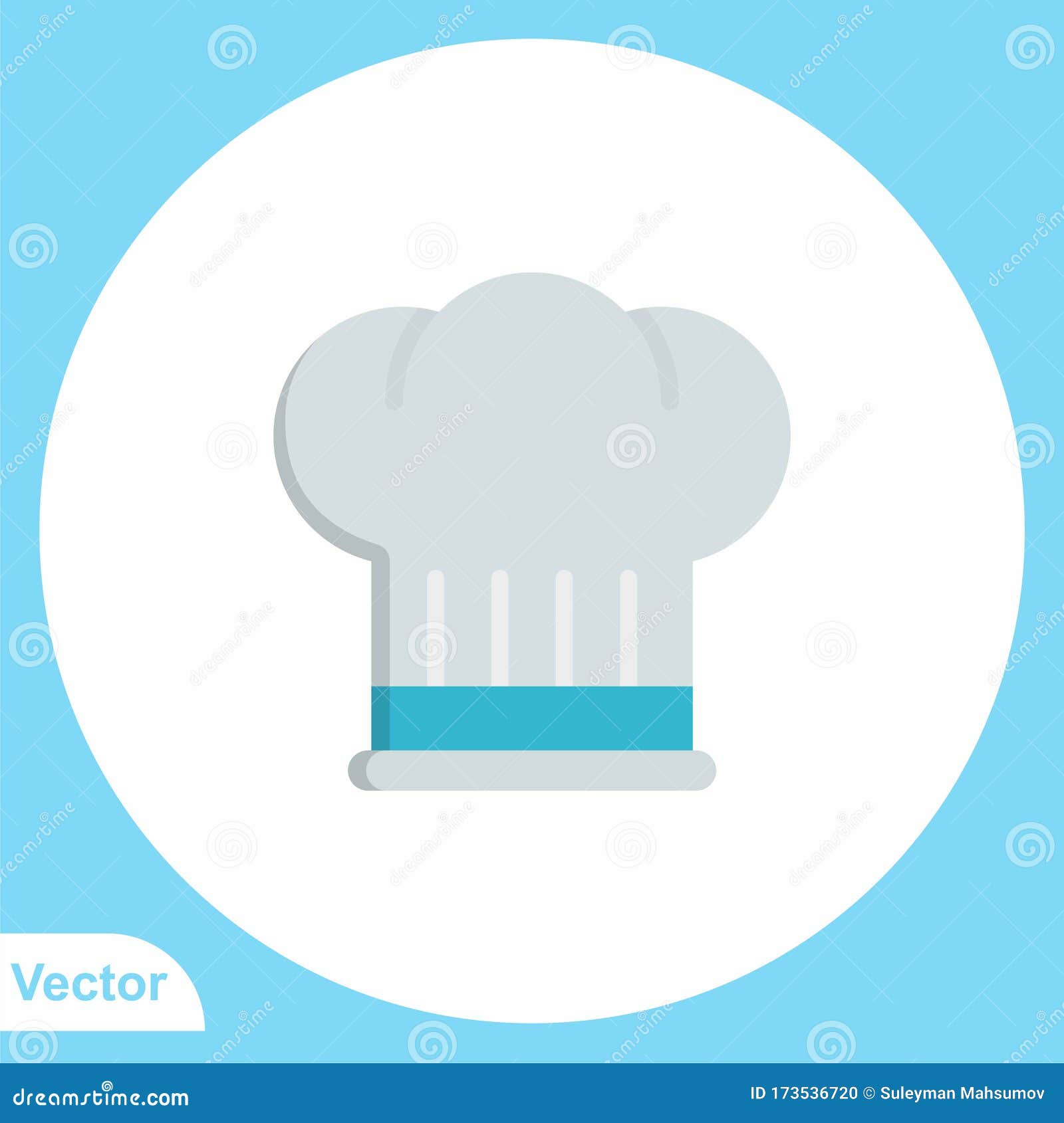 Chef Hat Vector Icon Sign Symbol Stock Vector - Illustration of cooking ...