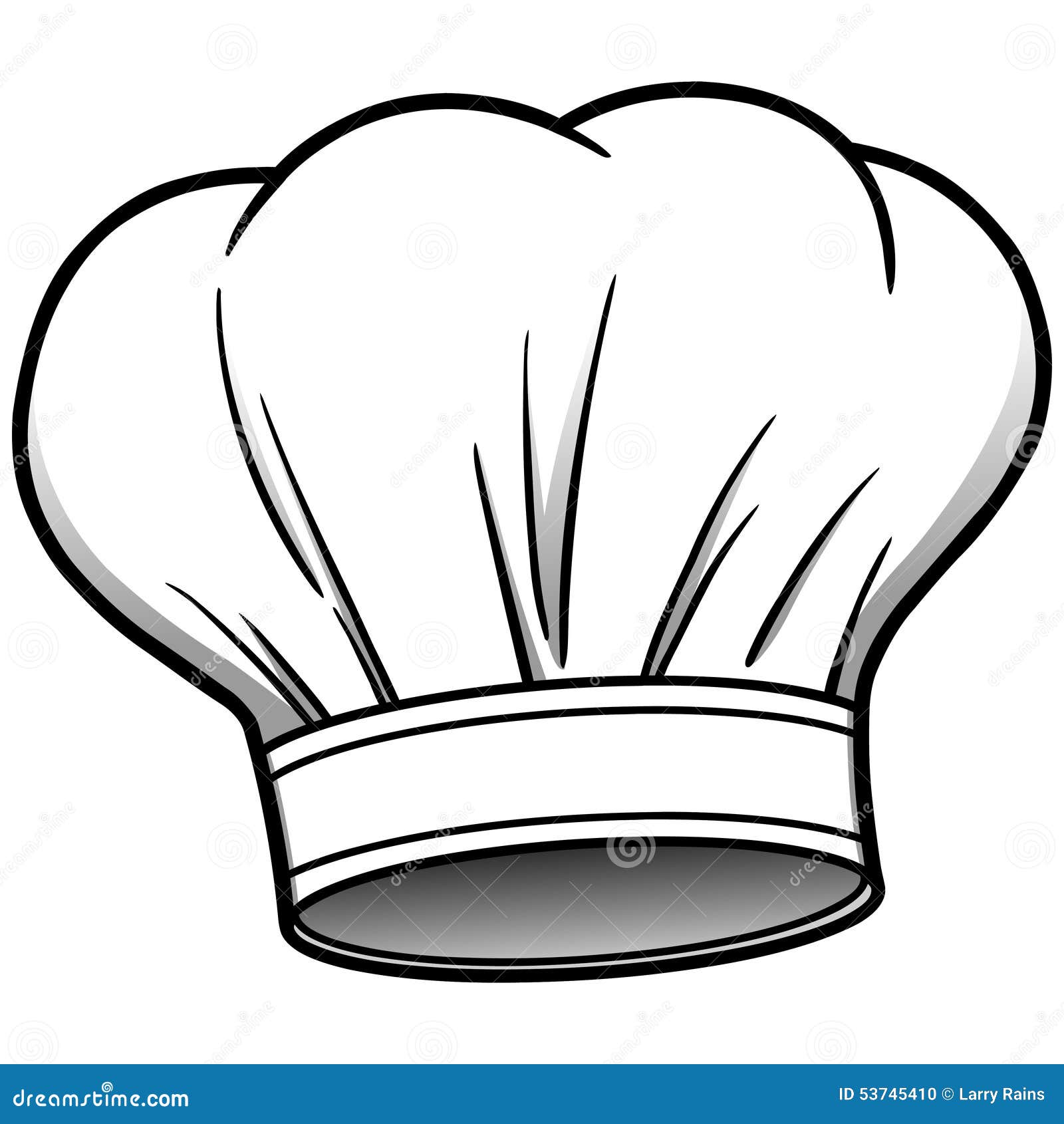 Chef Hat stock vector. Illustration of food, cartoon - 53745410