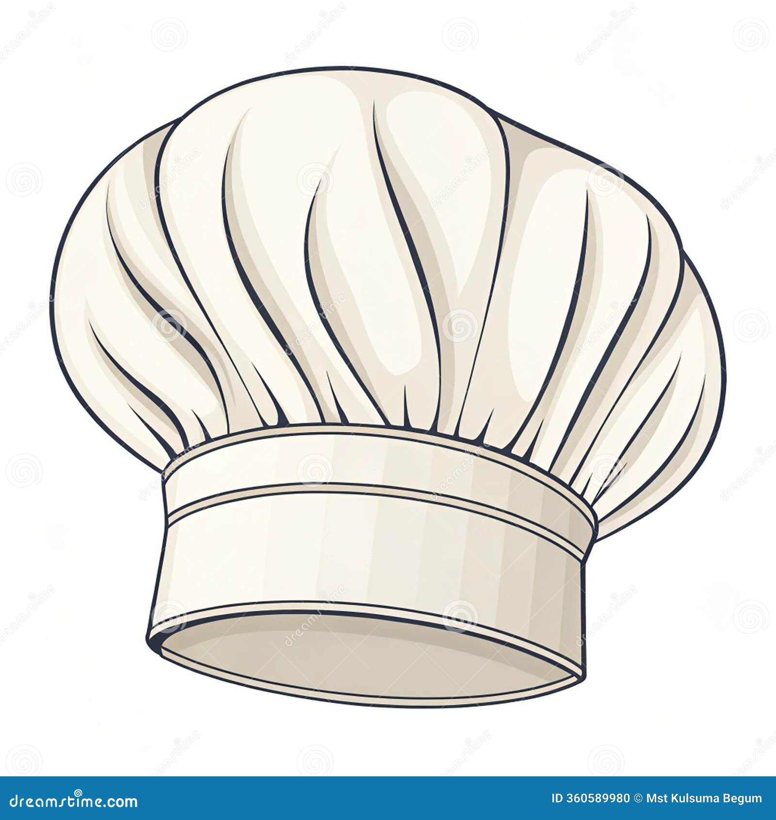 Chef Hat Vector Illustration Kitchen Hat, Chef Illustration, Stock ...