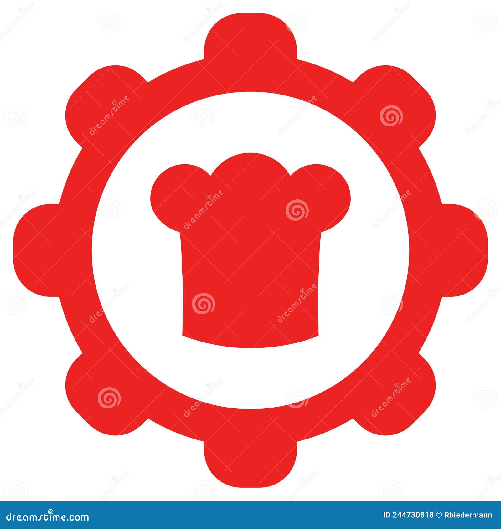 Chef hat and wheel stock vector. Illustration of cooking - 244730818