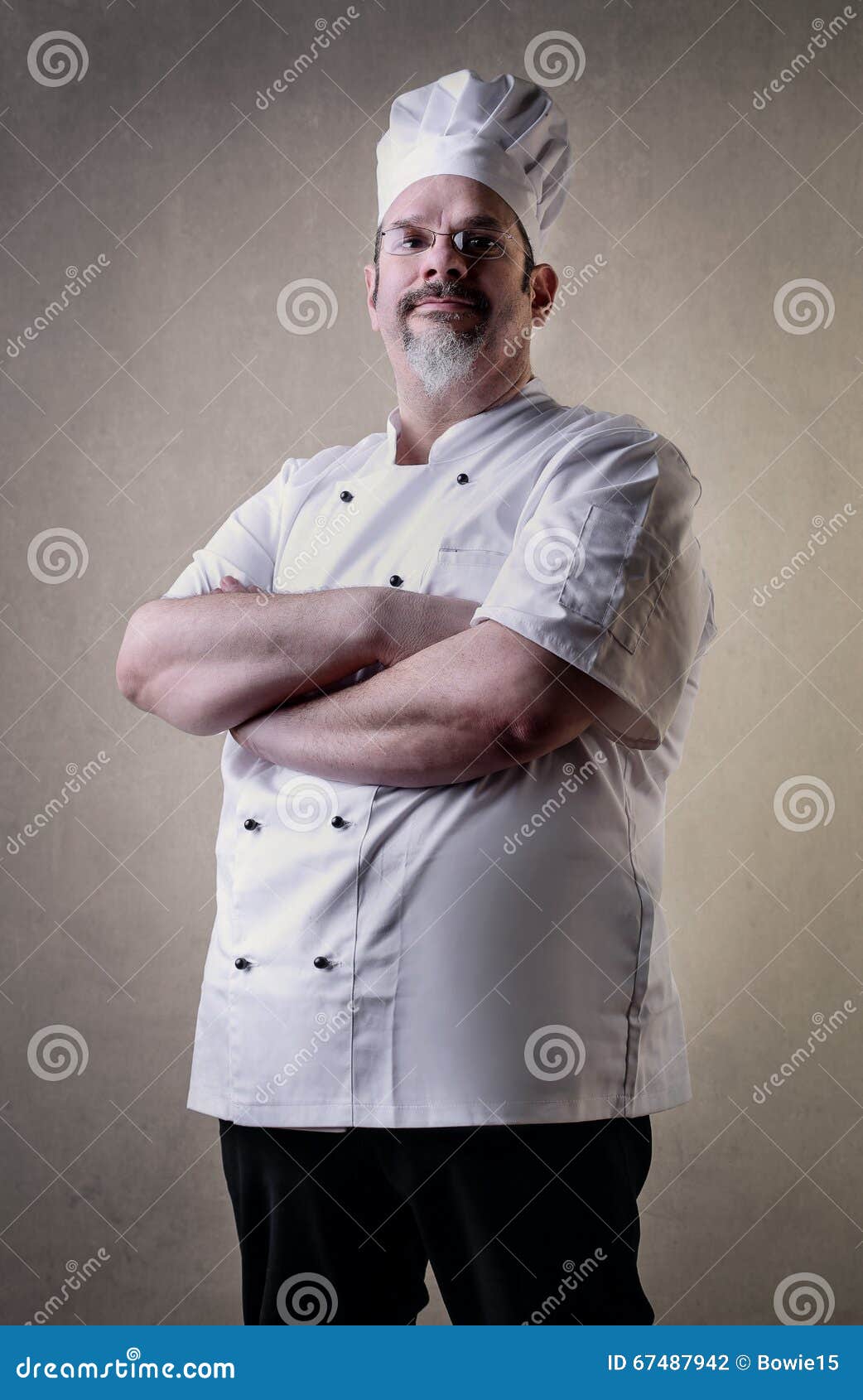 Chef with his arms crossed stock photo. Image of cook - 67487942
