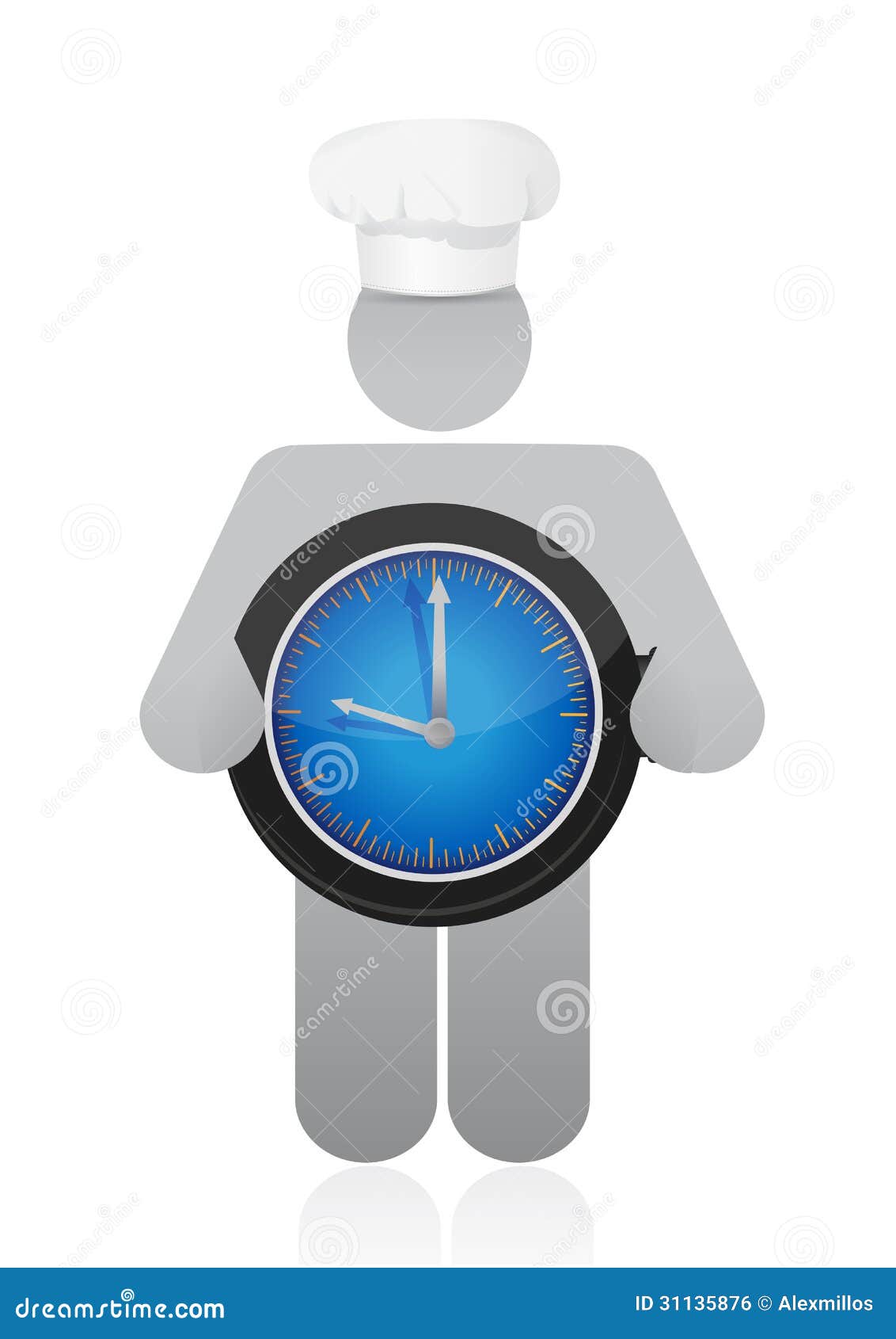 Chef Time Icon. Chief-cooker Sign. Vector | CartoonDealer.com #230903353