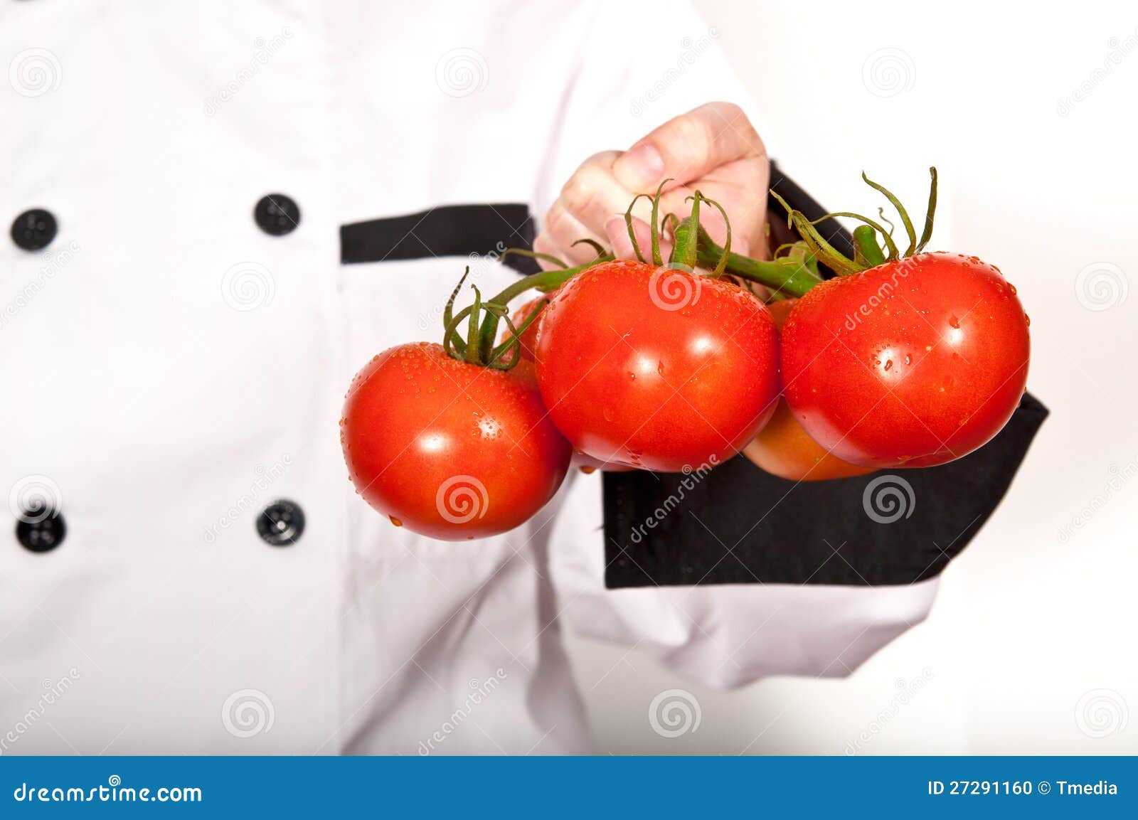 Chef Holding Fresh Tomatoes Stock Photo - Image of fruit, bundle: 27291160