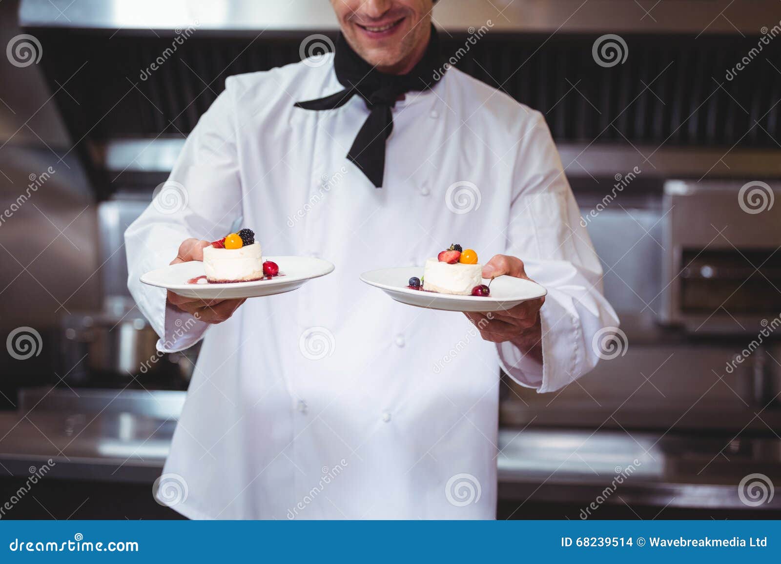 Chef holding his dish stock photo. Image of kitchen, fruits - 68239514