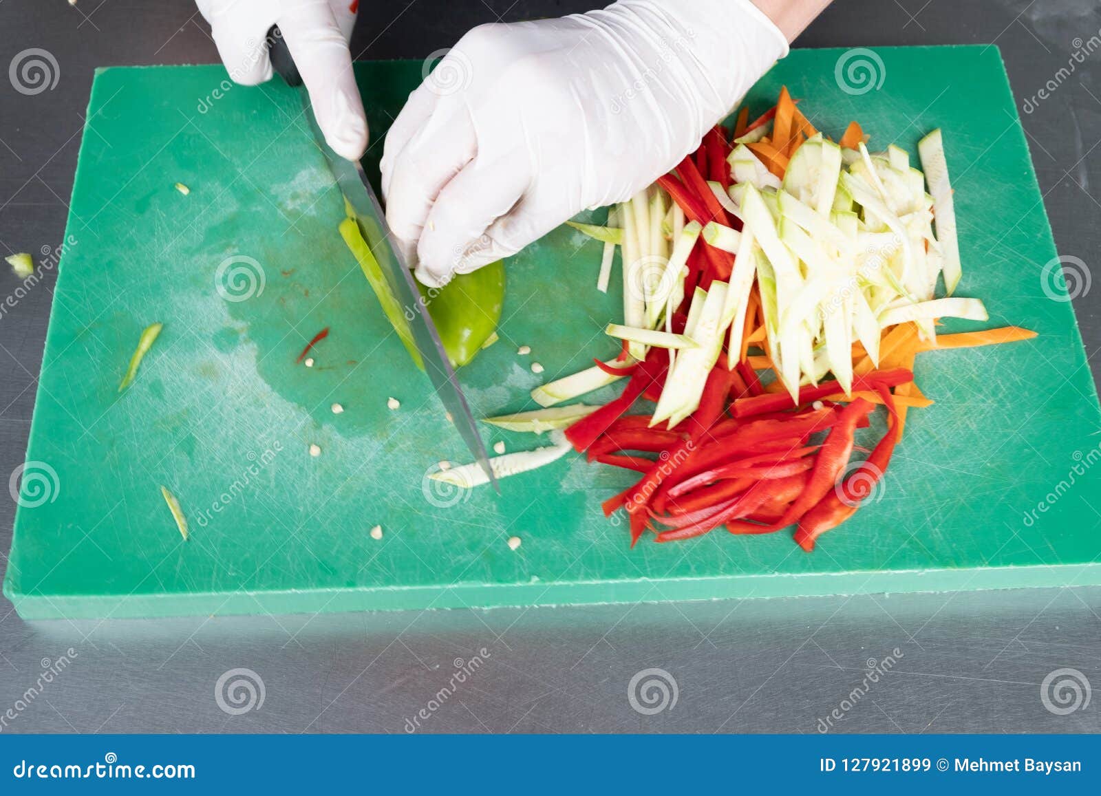 Chef in Hotel or Restaurant Kitchen Cooking only Hands Stock Image ...