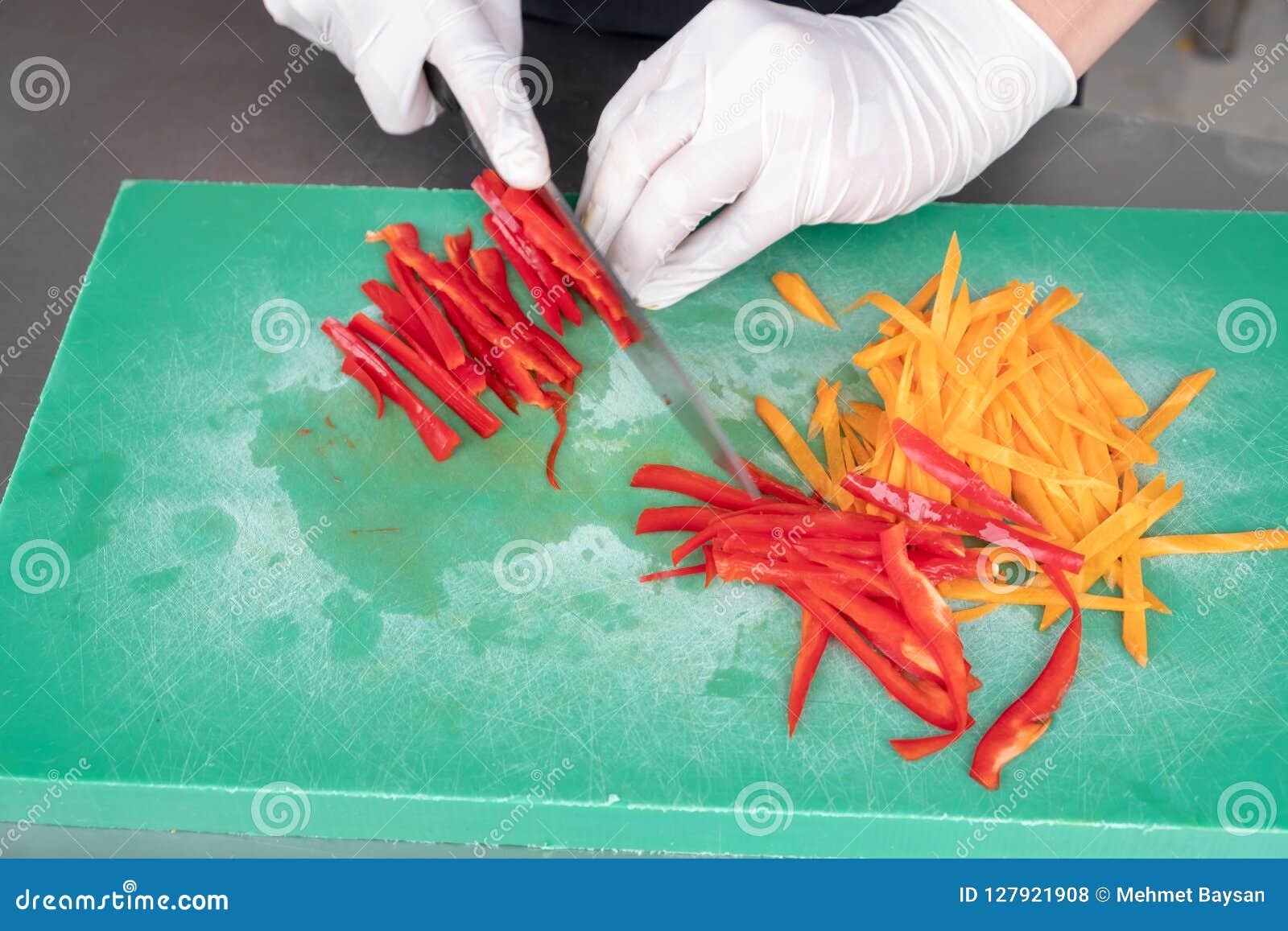 Chef in Hotel or Restaurant Kitchen Cooking only Hands Stock Photo ...