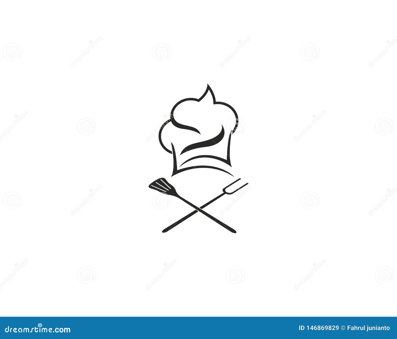 Chef Icon Logo Vector Illusrtration Stock Vector - Illustration of food ...