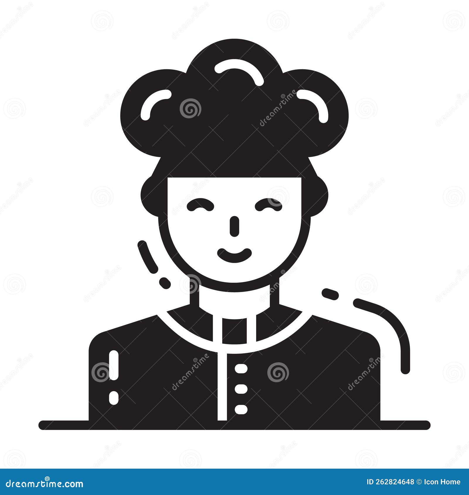 Chef Icon, Single Avatar Vector Illustration Stock Vector ...