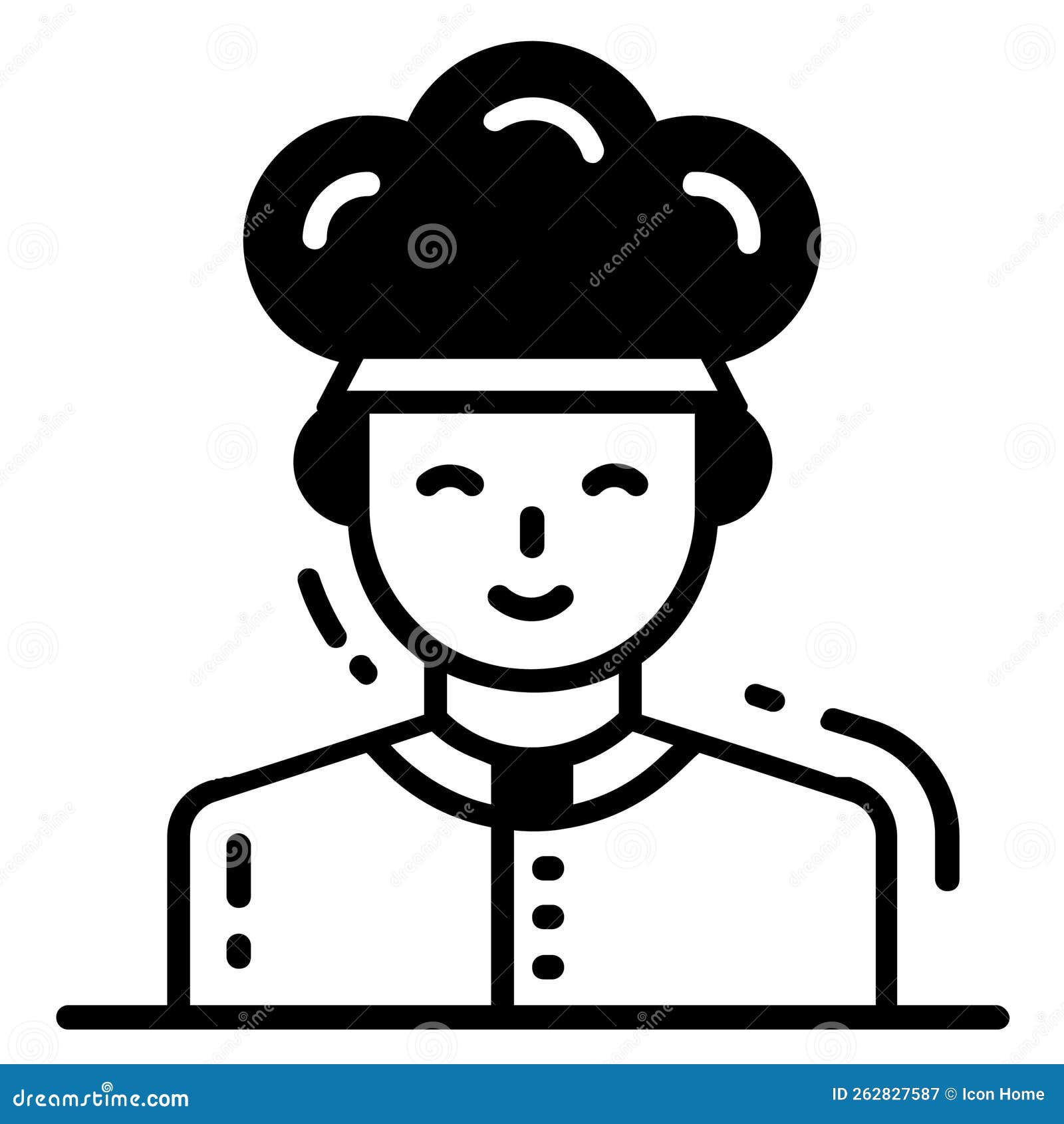 Chef Icon, Single Avatar Vector Illustration Stock Vector ...