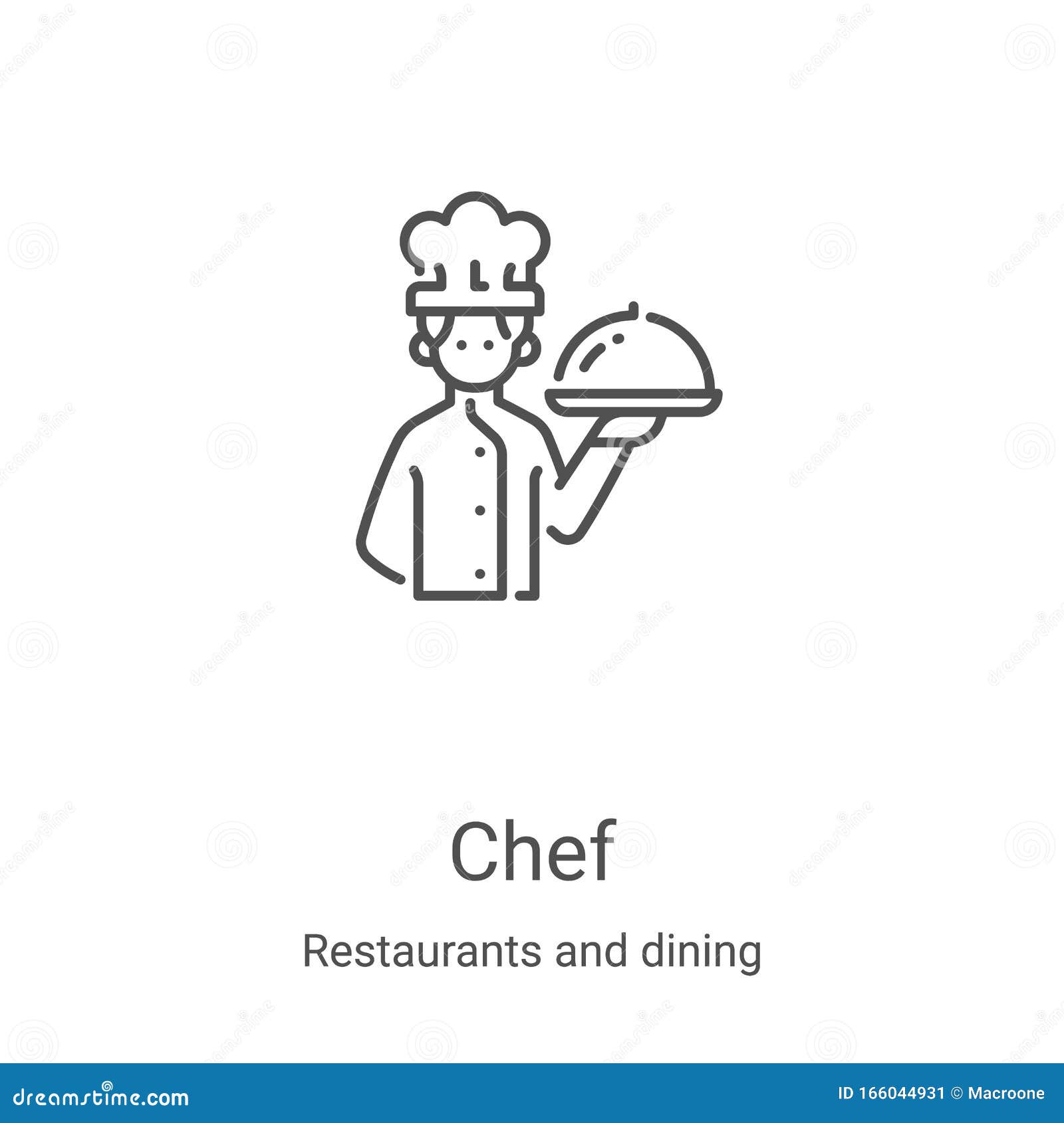 Chef Icon Vector from Restaurants and Dining Collection. Thin Line Chef ...
