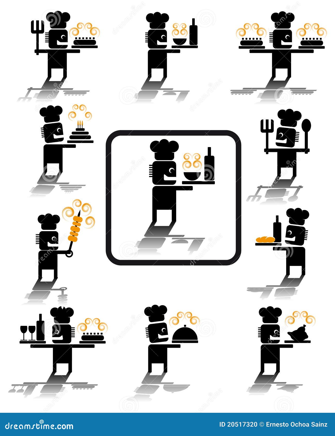 Chef Icons Set Vector Illustration | CartoonDealer.com #28540632