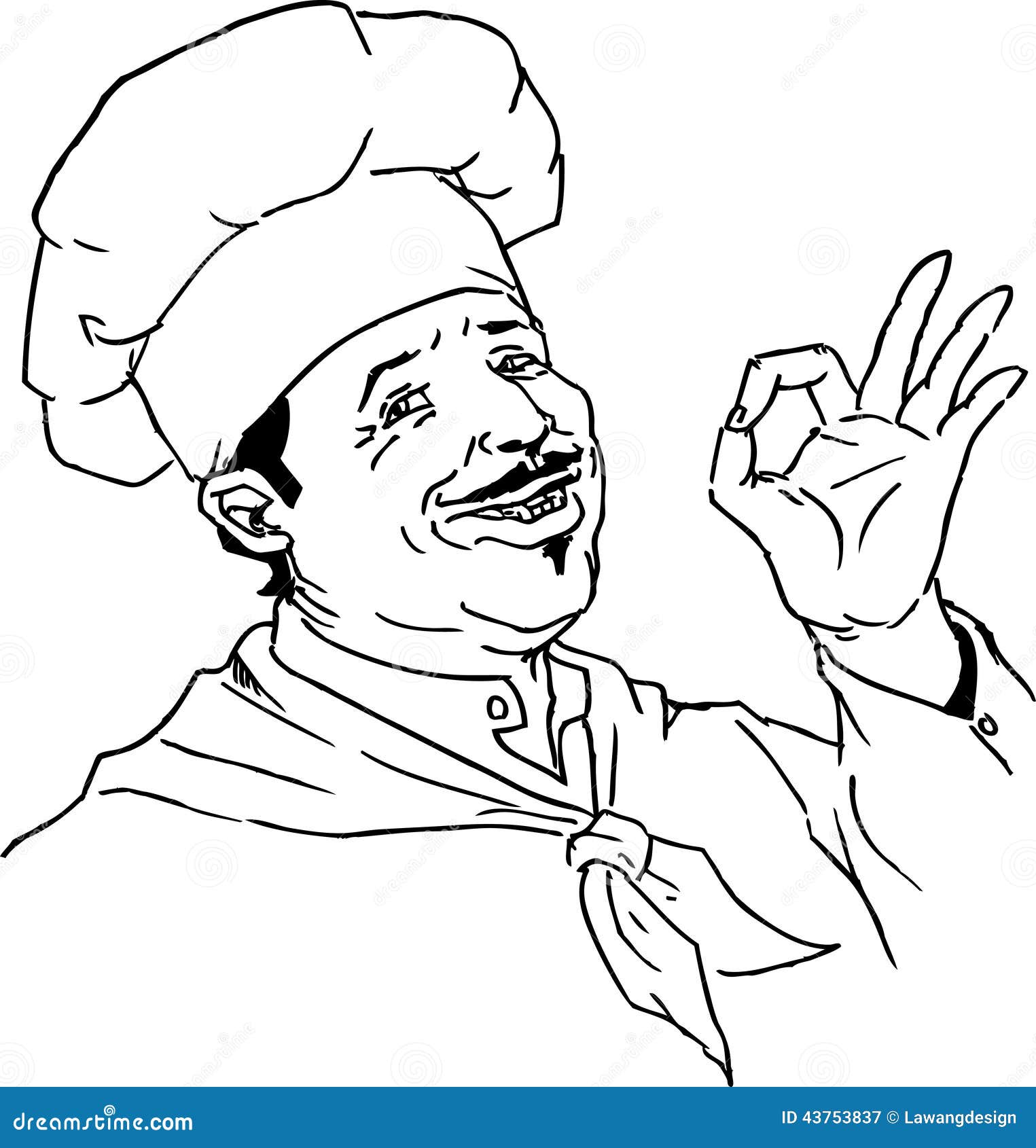 Chef stock vector. Illustration of people, dinner, design - 43753837