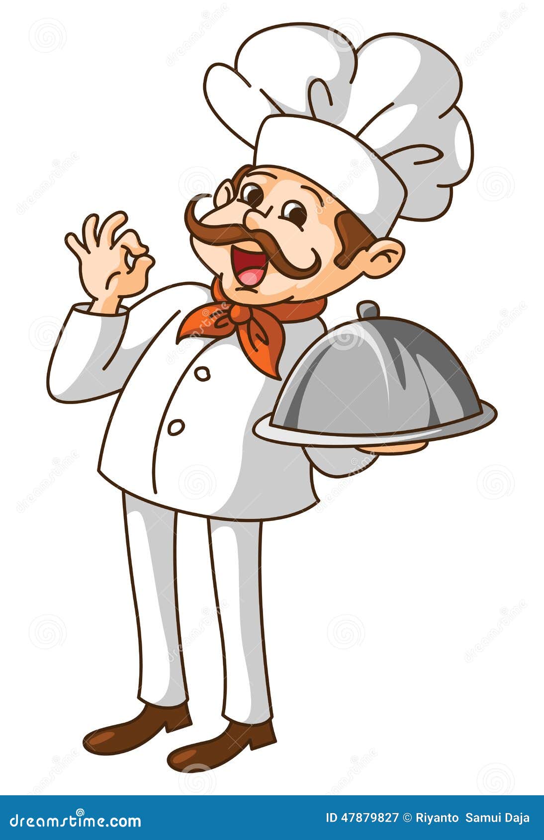 Chef stock vector. Illustration of italian, male, uniform - 47879827
