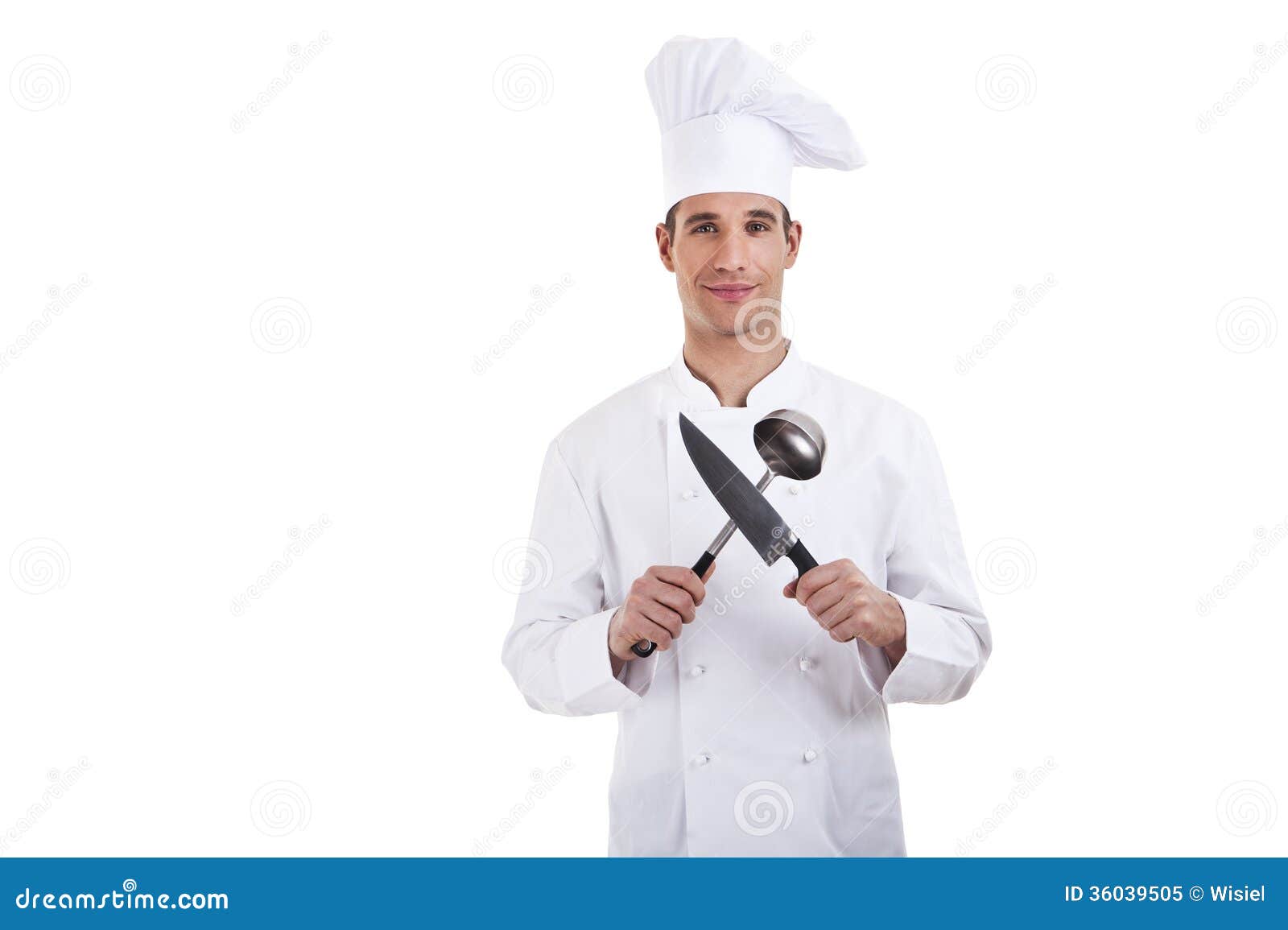 Chef. Isolated Over White Background Stock Image - Image of service ...