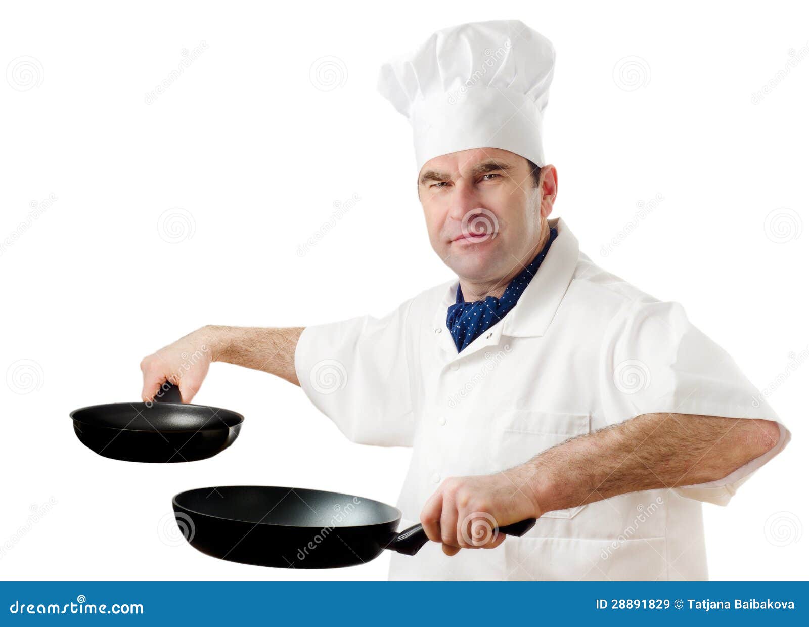 Chef isolated on white stock image. Image of cooking - 28891829