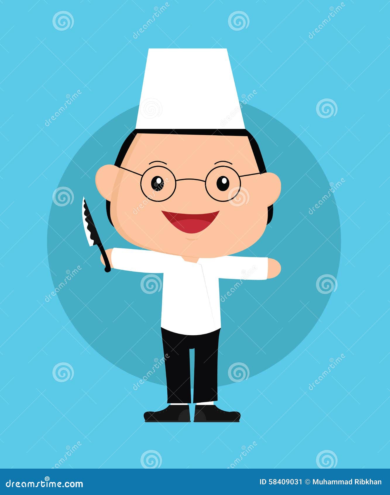 Chef Kids Cartoons Brown Lines Vector Illustration | CartoonDealer.com ...