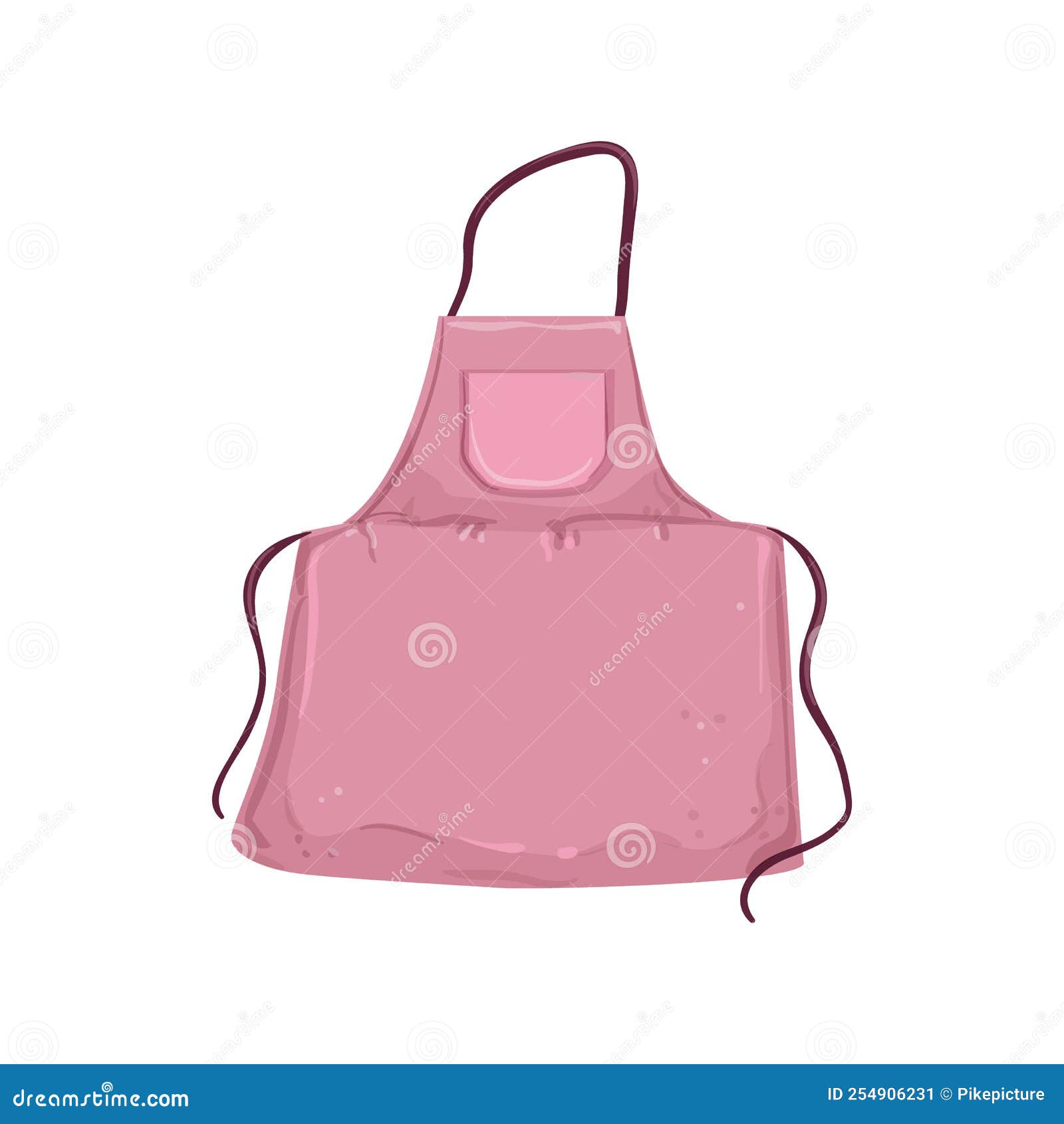 Chef Kitchen Apron Cartoon Vector Illustration Stock Illustration ...