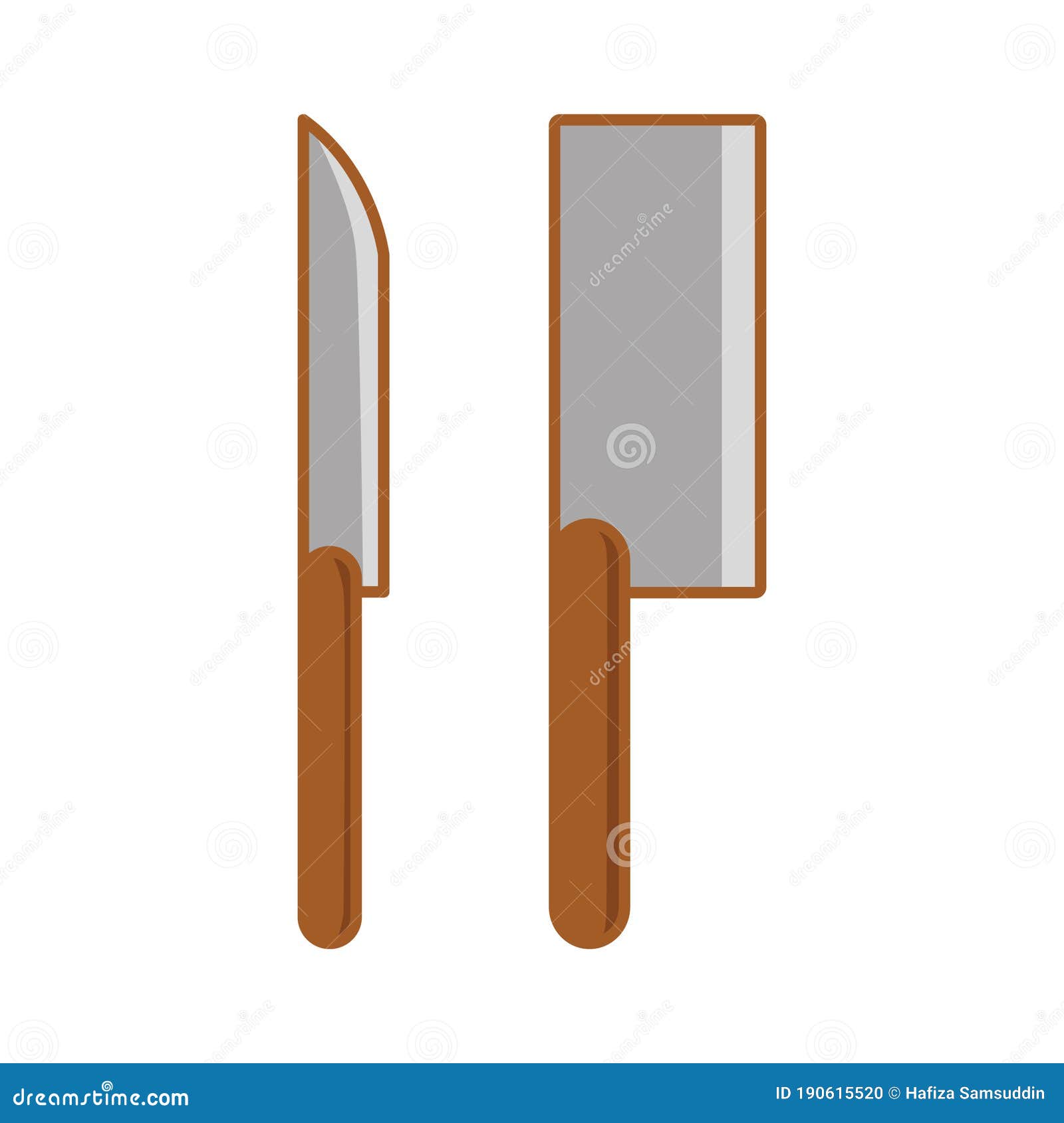Chef Knives. Vector Illustration Decorative Design Stock Vector ...