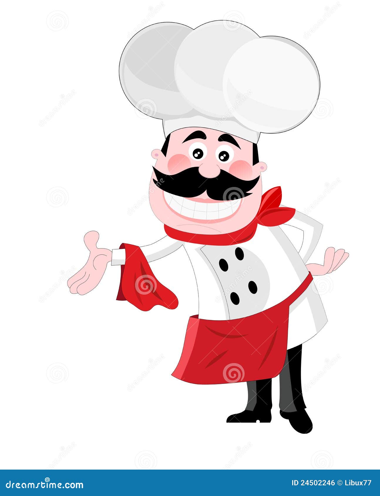 Chef-Koch vektor abbildung. Illustration von bäcker, graphik - 24502246