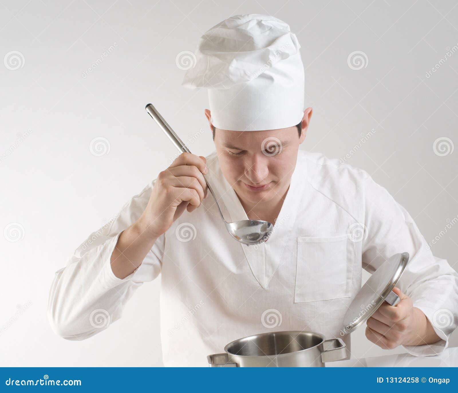 Chef-kok stock foto. Image of persoon, onderhoud, hoed - 13124258